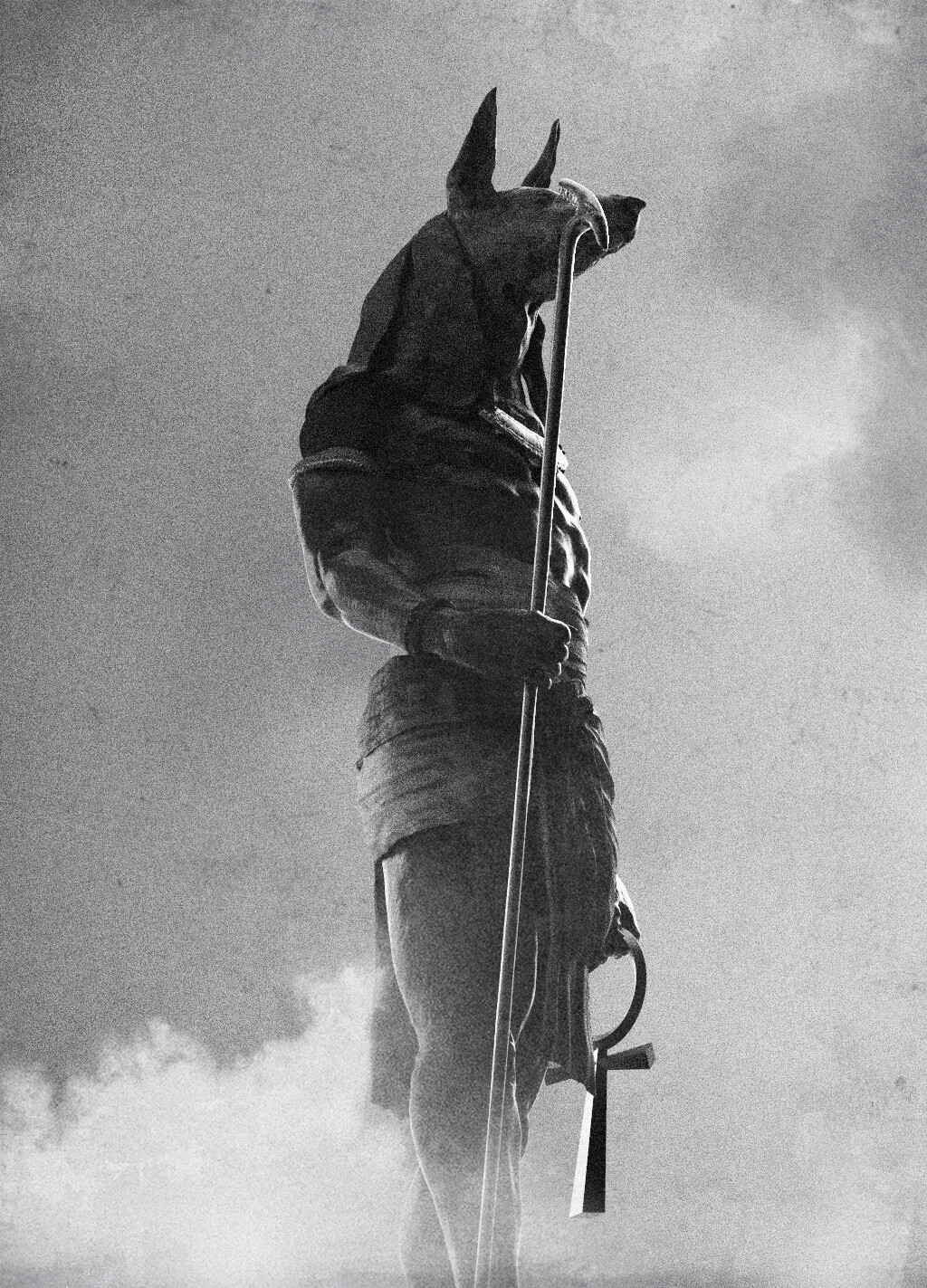 Jeremy Jap - Egyptian folklore | Anubis/Anpu (monochrome render)