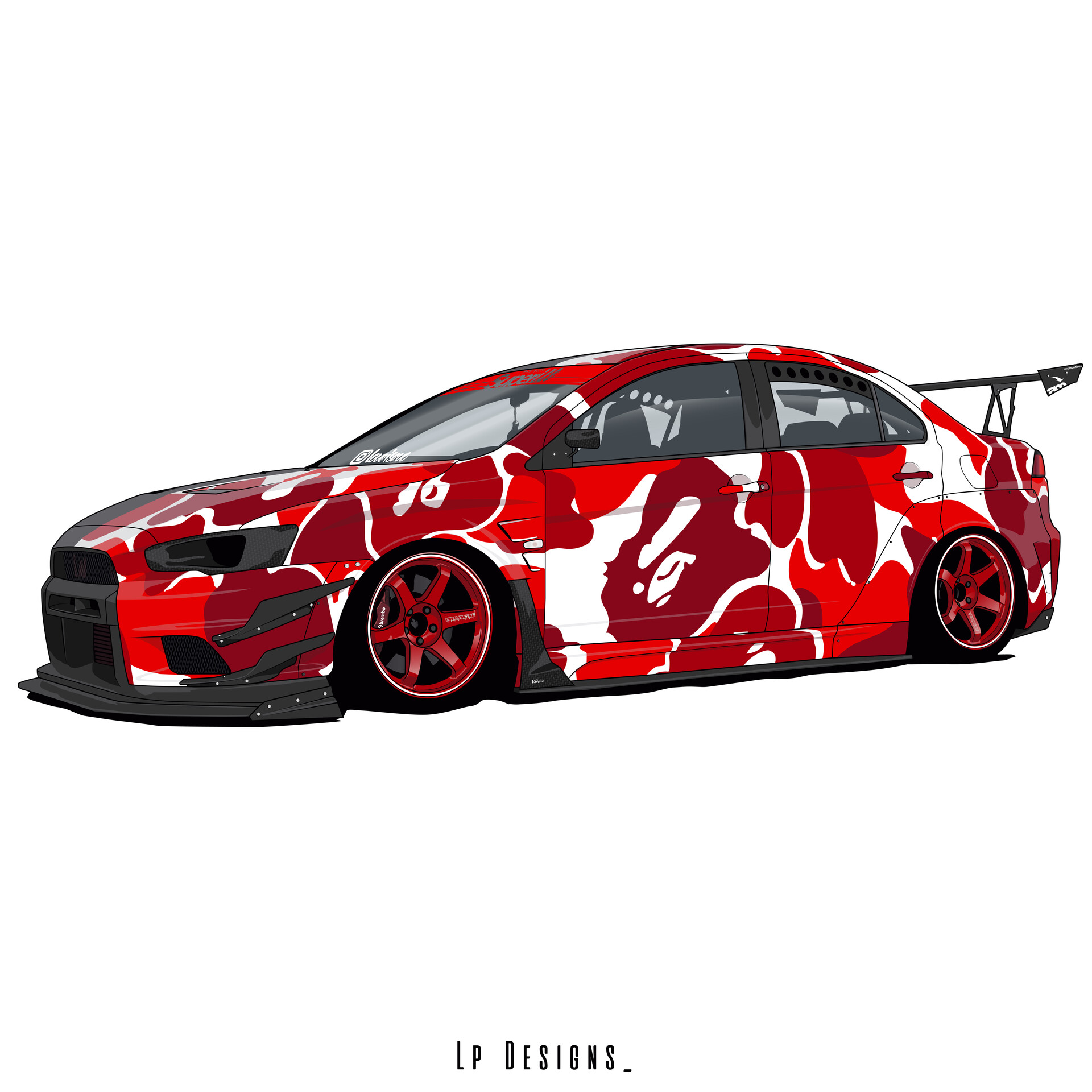 ArtStation - Mitsubishi Lancer Evolution X