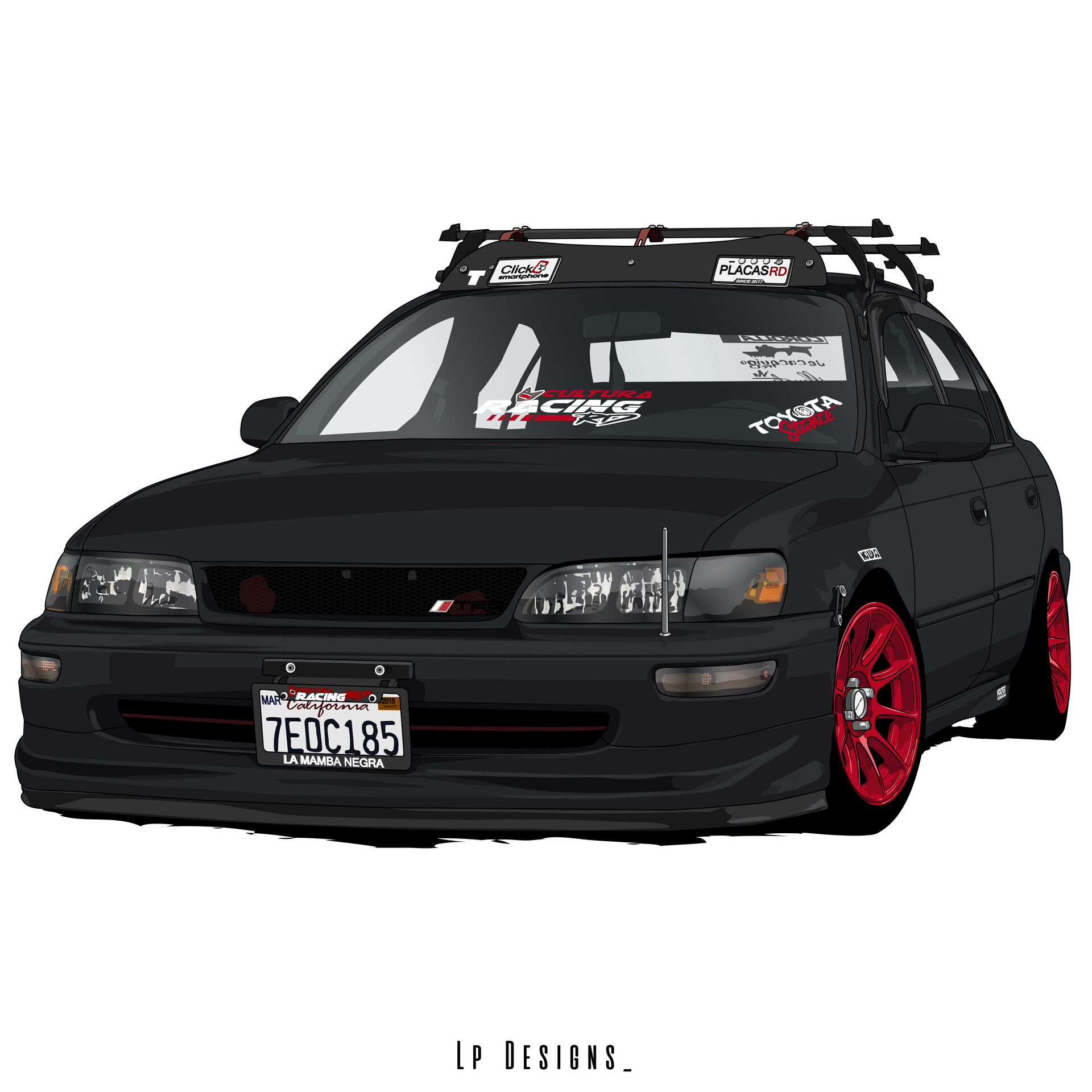 ArtStation - Toyota Corolla Ae101