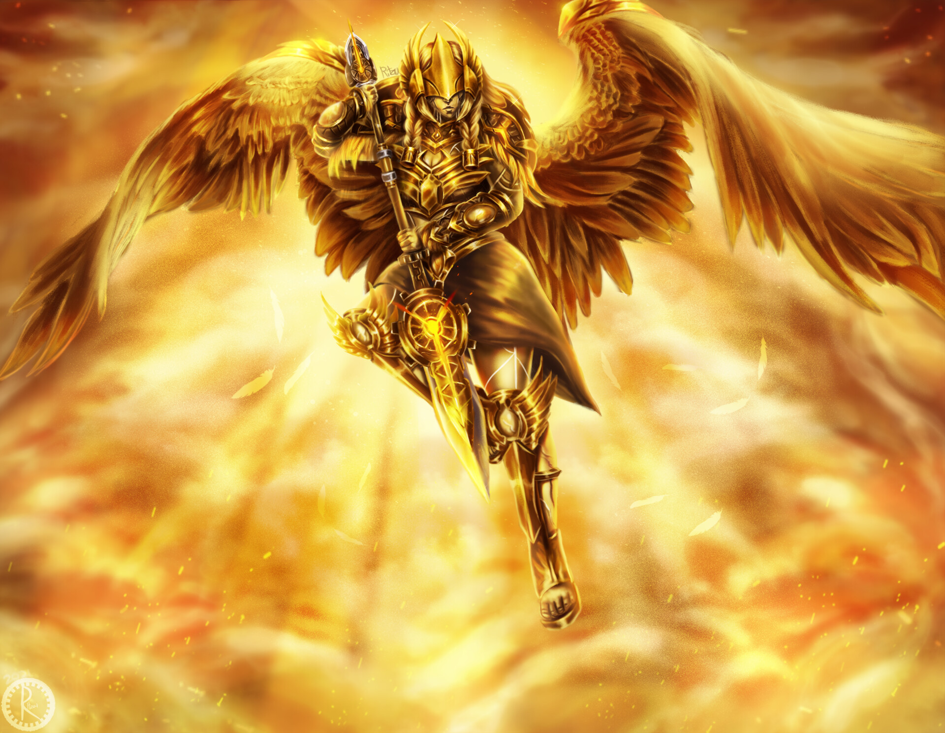 ArtStation - Eyir The valkyr Goddess