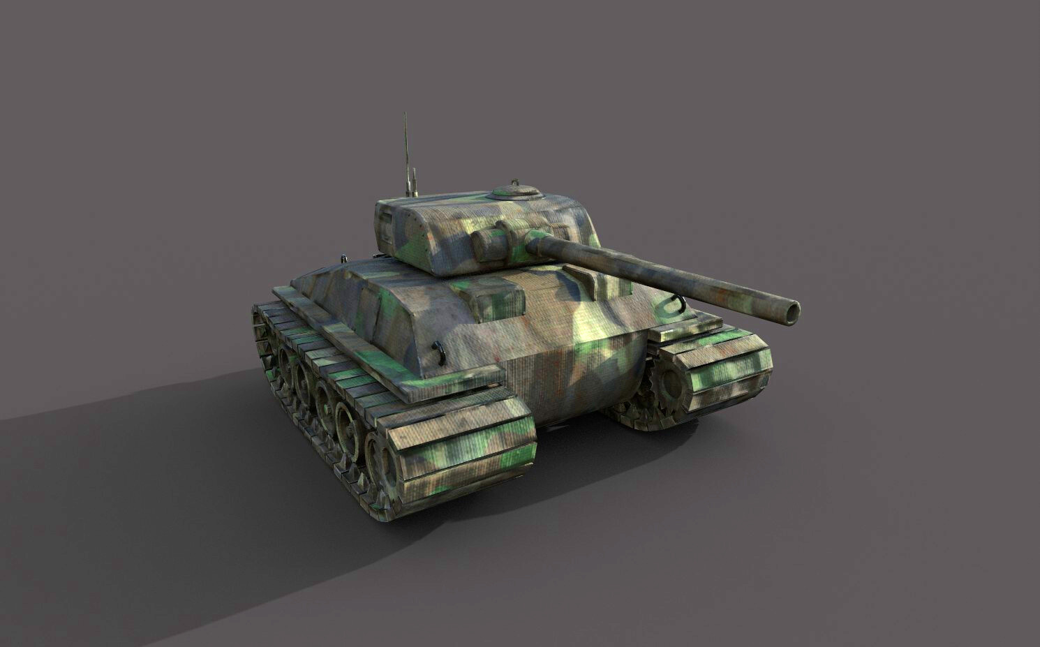 ArtStation - Low poly tank - game ready model