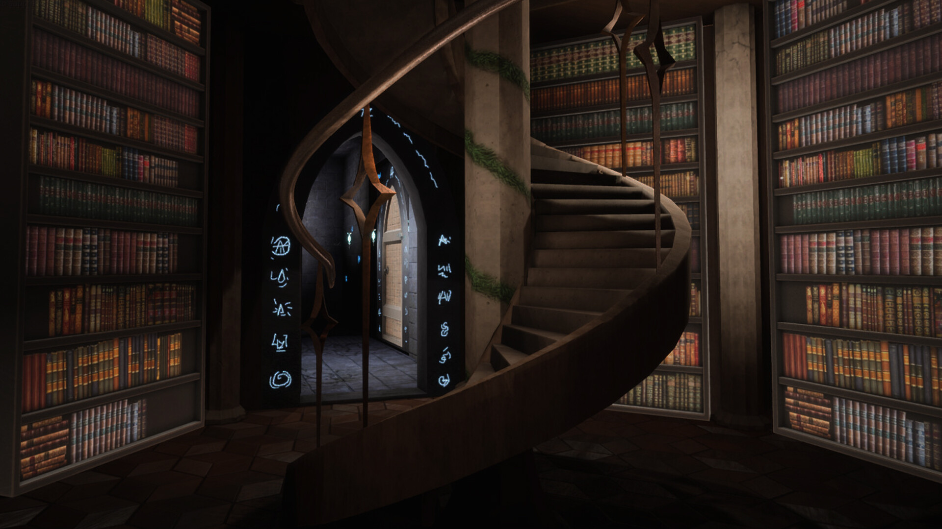 ArtStation - Library of the magician, game location