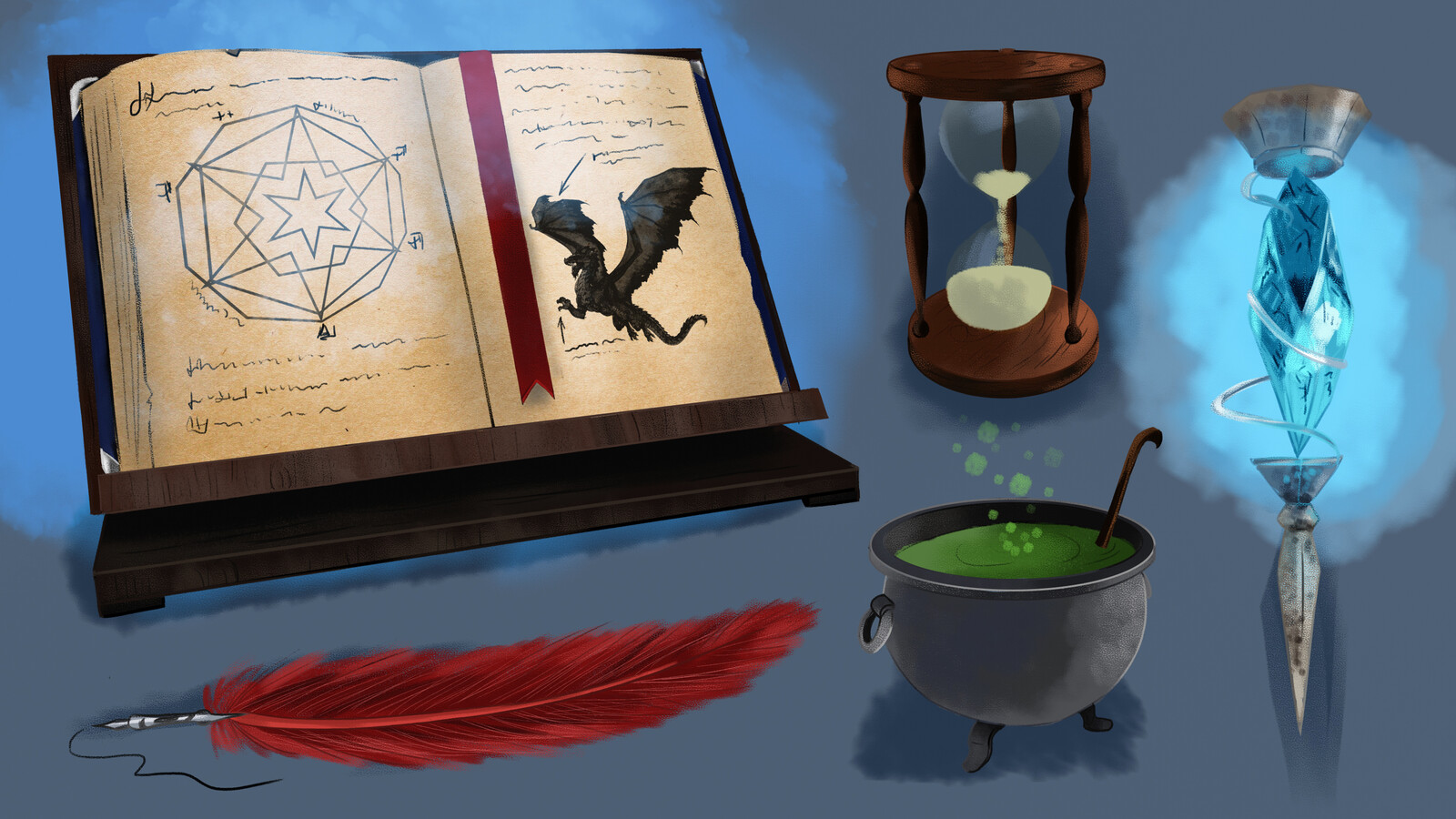 Darya Kosnyreva - Secret room of the magician, game location