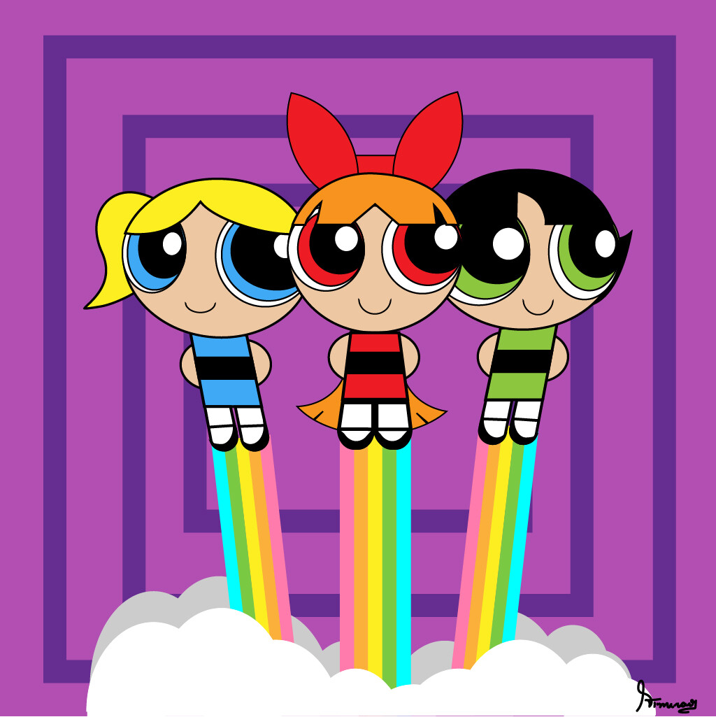 ArtStation - The powerpuff girls - shape builder