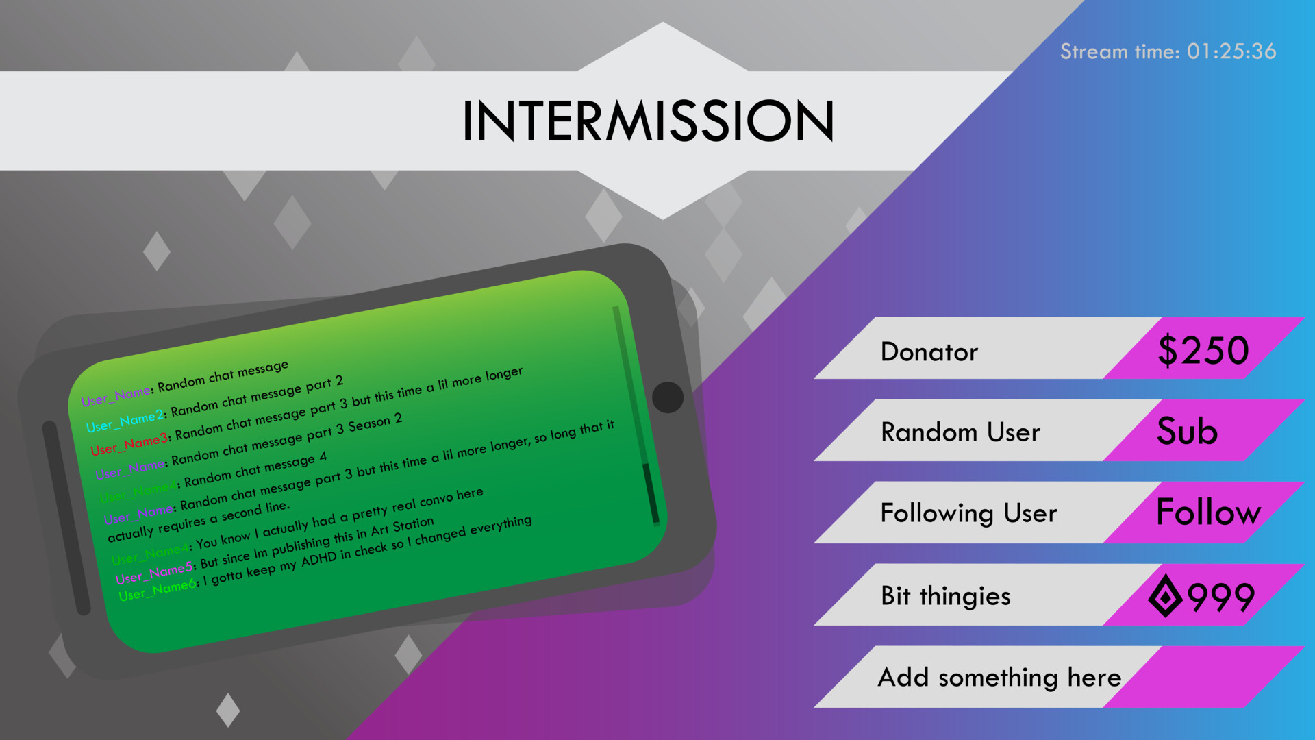 ArtStation - Makeshift Streaming UI