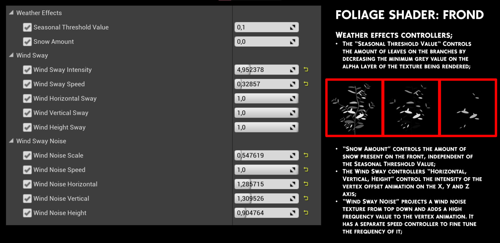 Alex - Foliage Shader - Unreal Engine 4