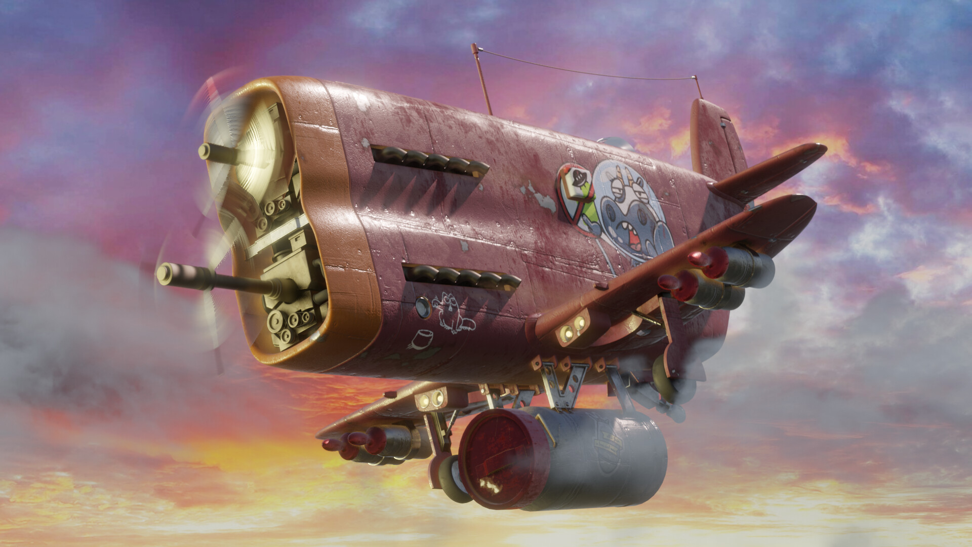 ArtStation - Stylized Aircraft