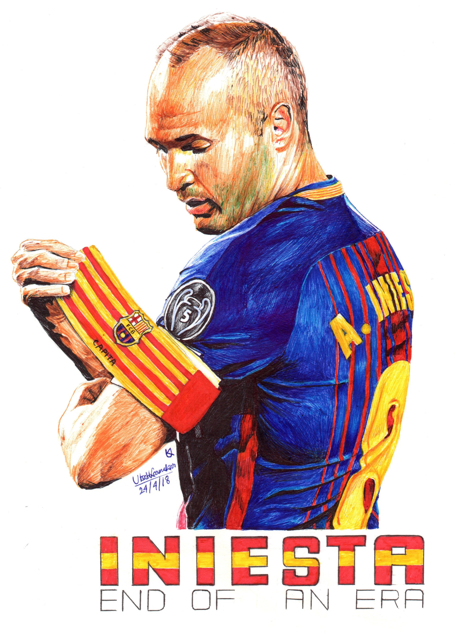Iniesta Cartoon