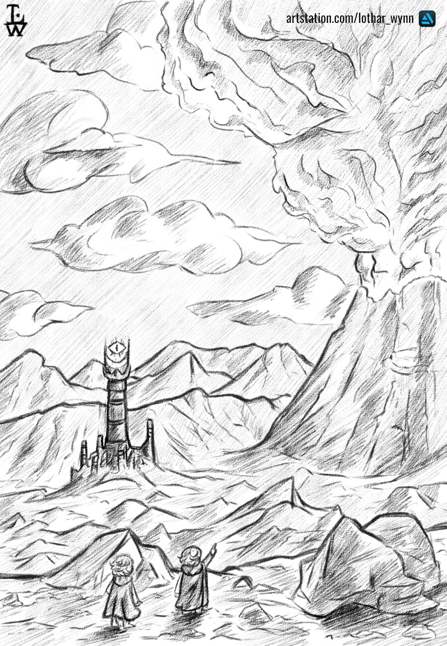 ArtStation - LOTR : Frodo and Sam in Mordor