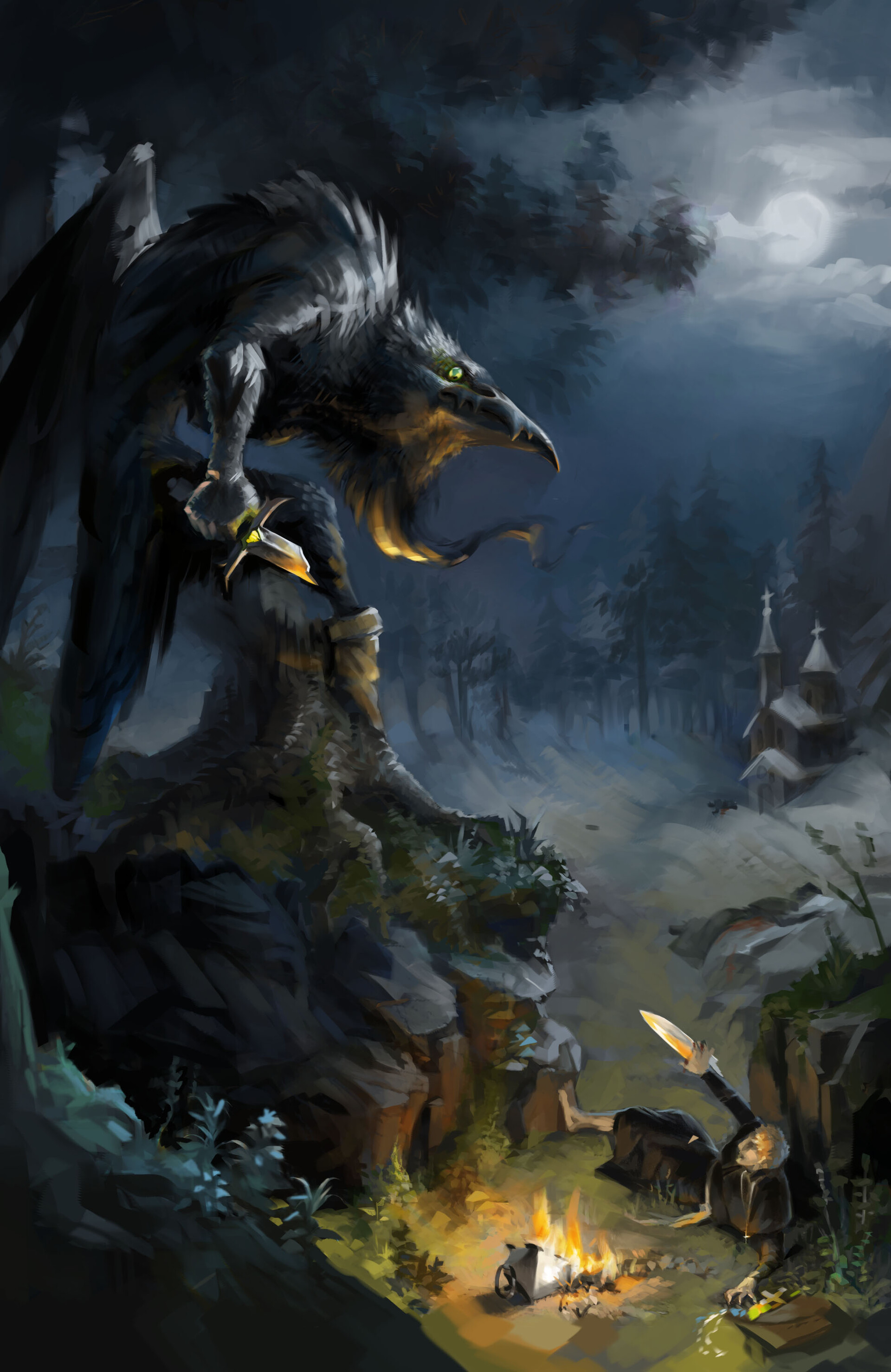 ArtStation - Demon Raven