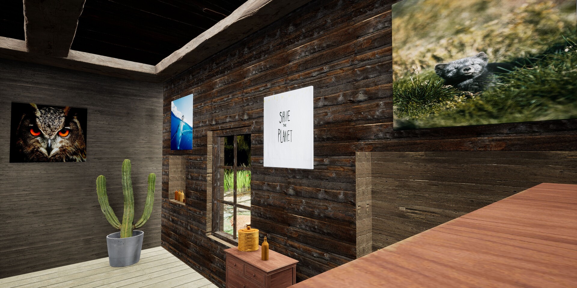 ArtStation - My first environment in Unreal Engine/ Wooden House