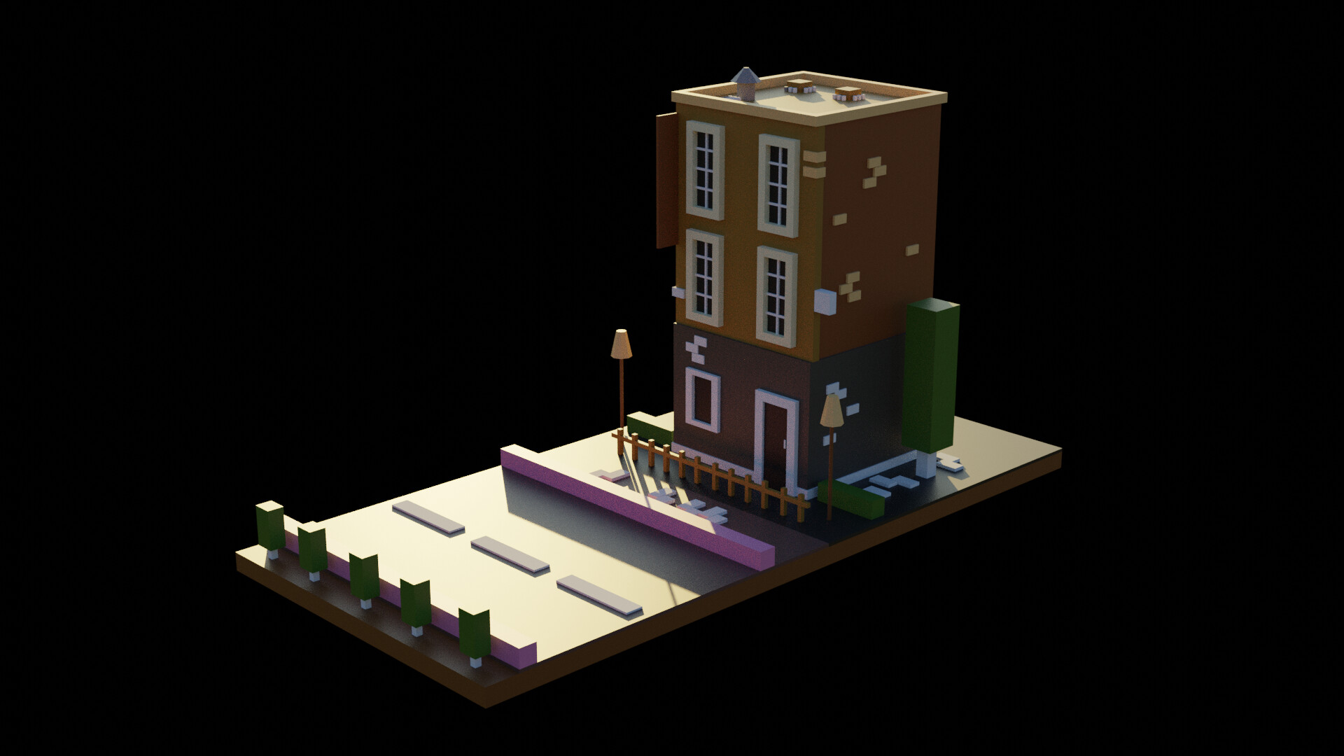 ArtStation - Low Poly Building Model