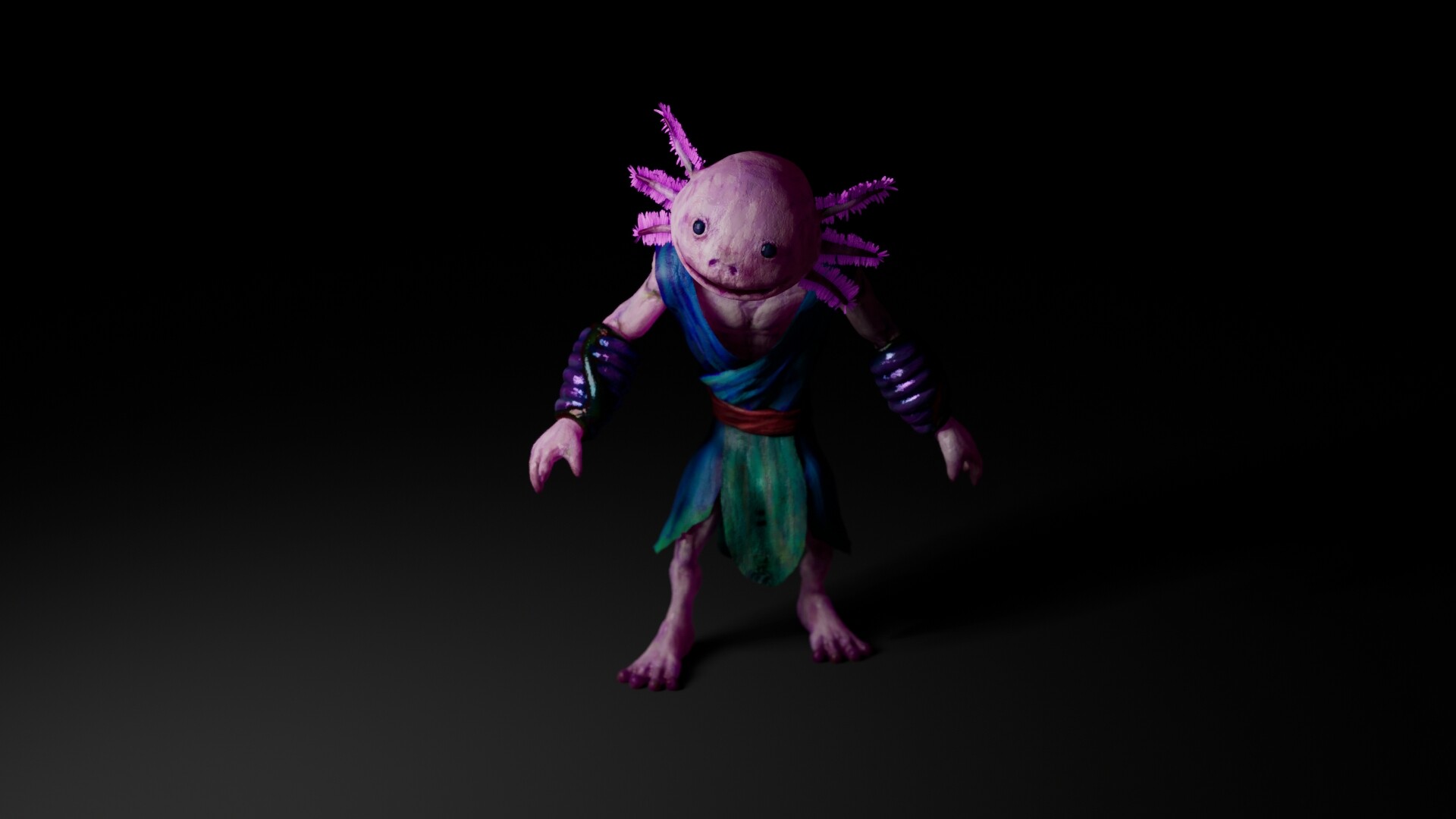 ArtStation - Axolotl Warrior