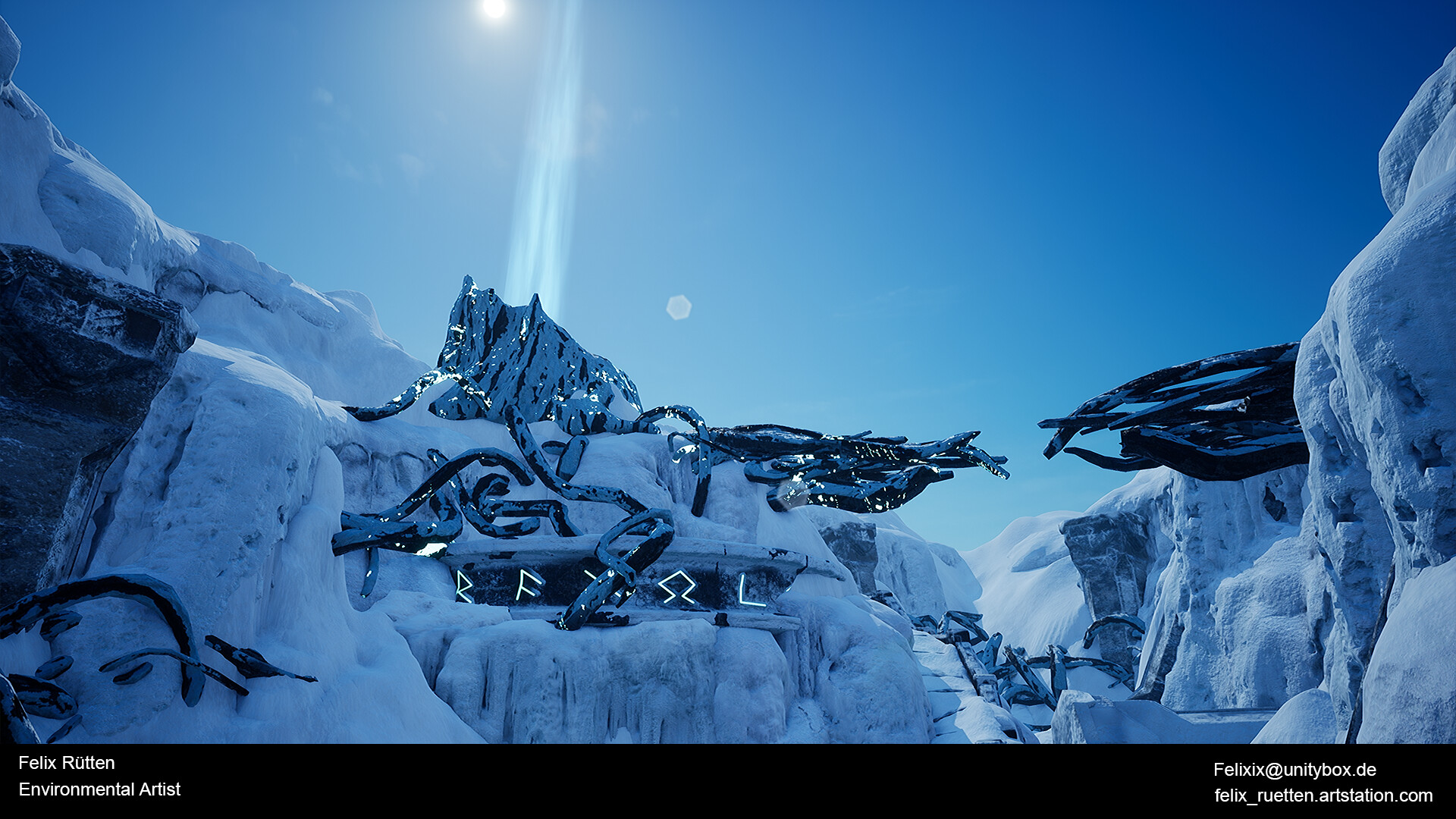 Felix Rütten - Nordic Ice Canyon - Unreal Engine 4