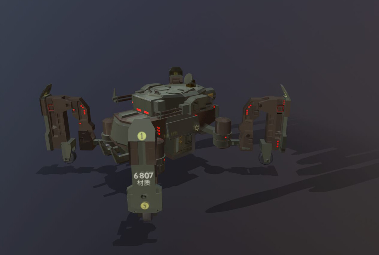 ArtStation - Spider-Robot Tank