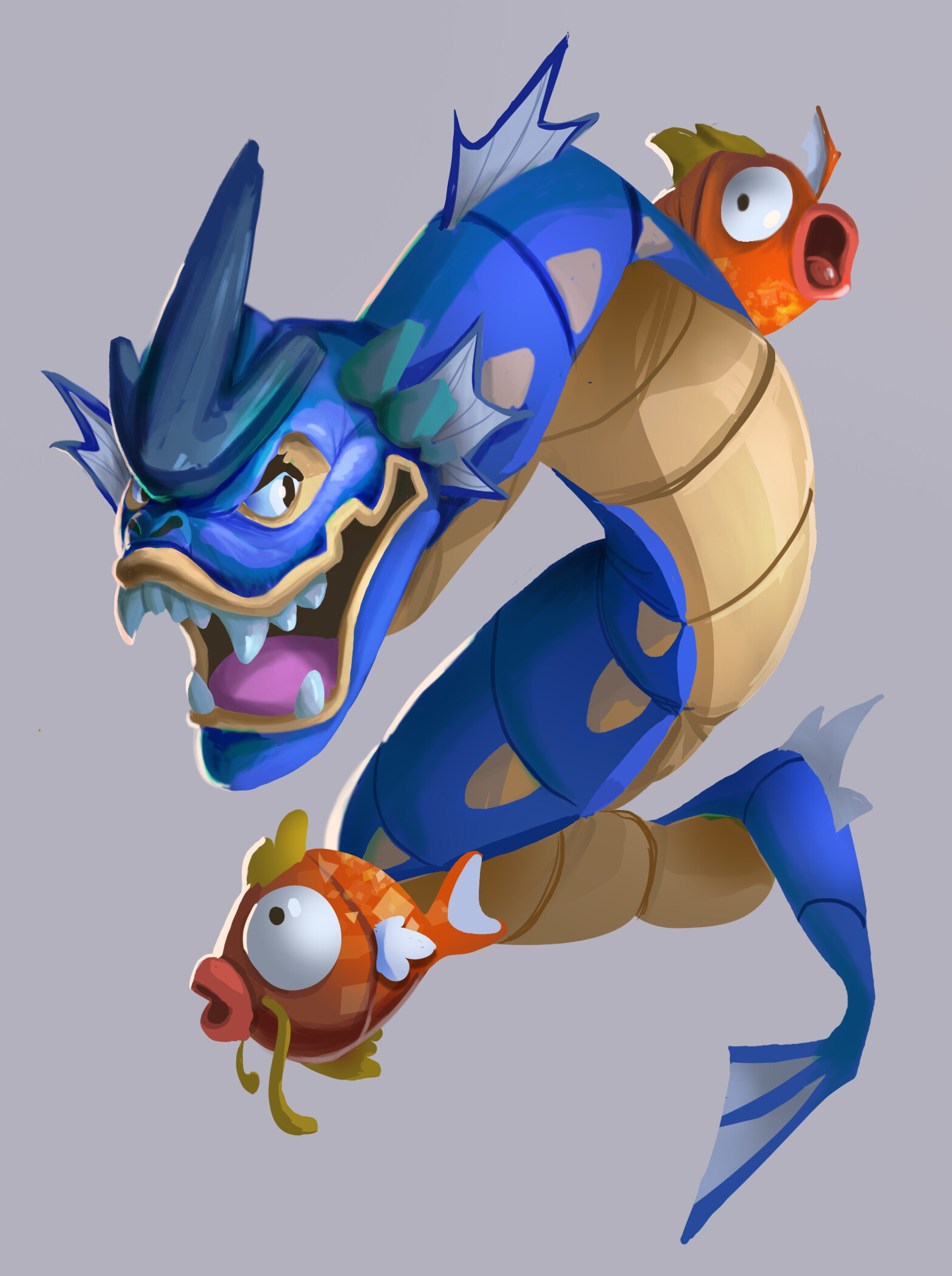 ArtStation - Gyarados Fan Art