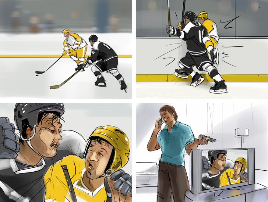 ArtStation - Beeline Advertising Reel Storyboard