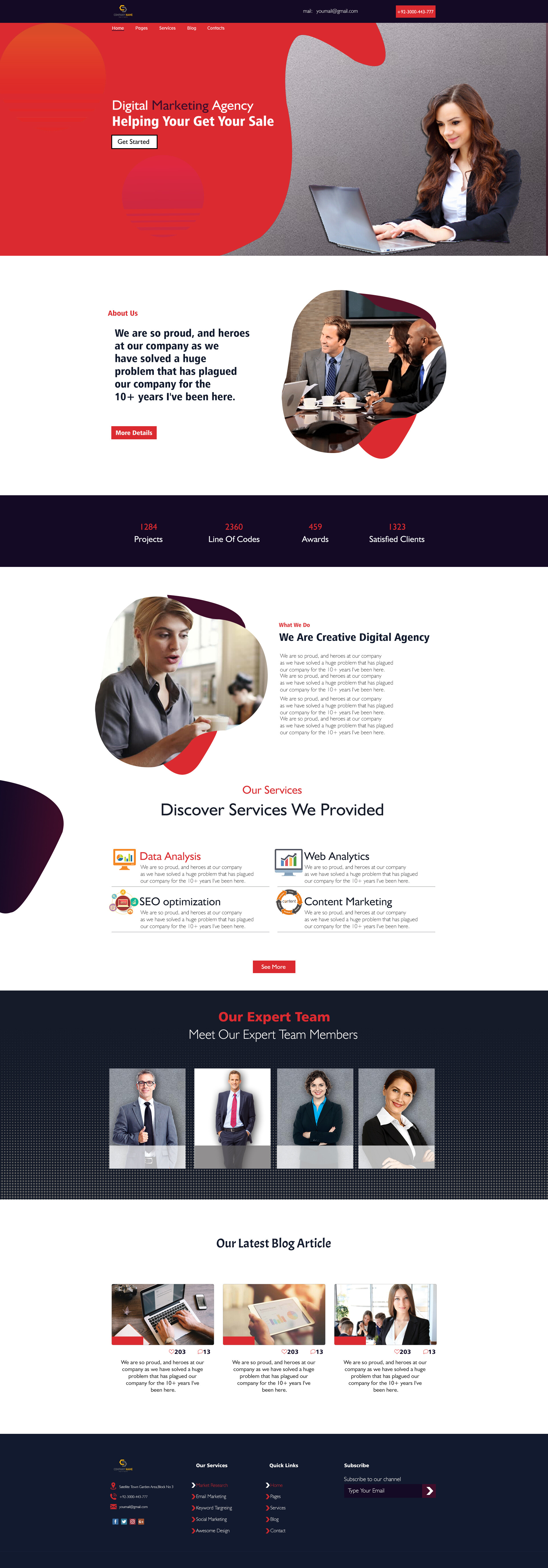 ArtStation - Marketing Website Template