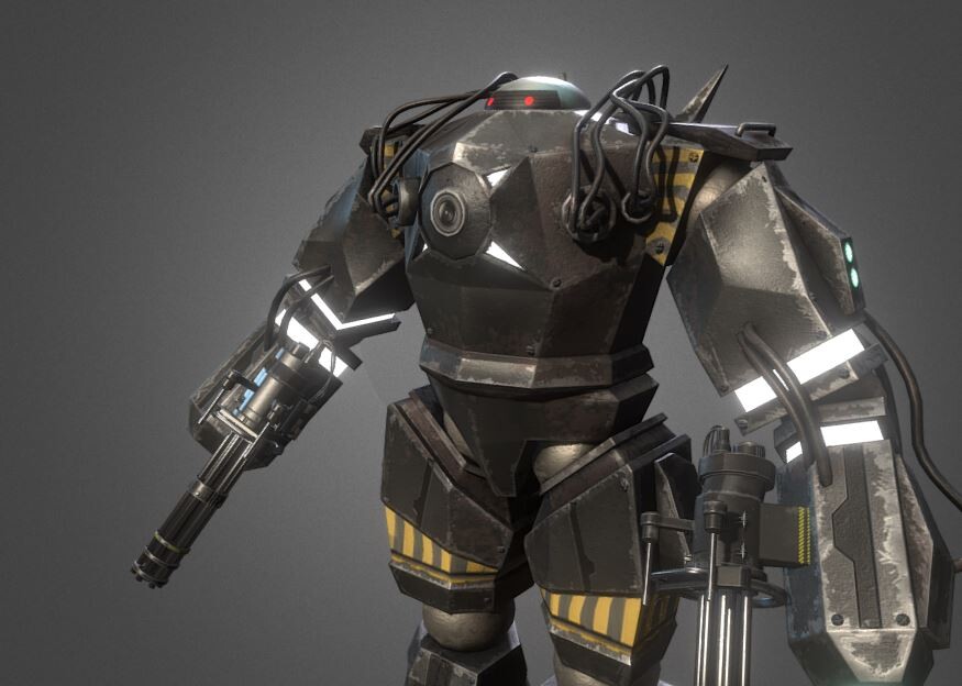 ArtStation - Realtime Vintage Mech Robot