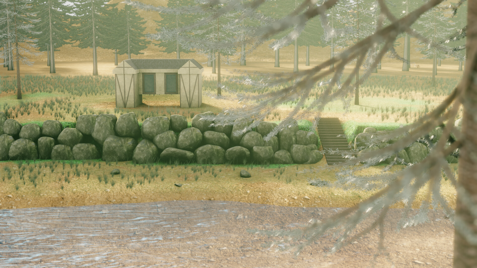 ArtStation - Little forest house