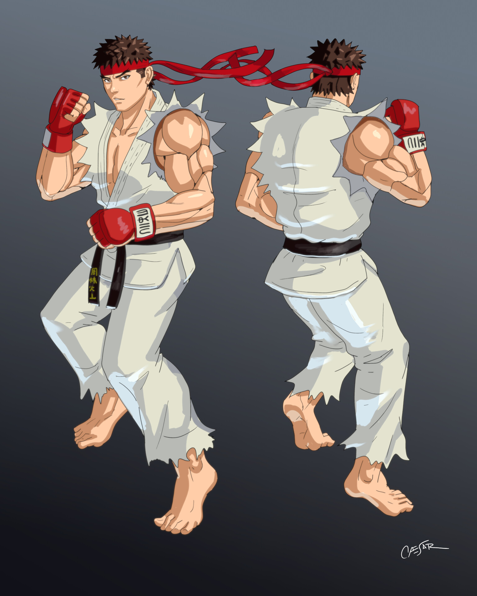 ArtStation - Guilty Gear Style Ryu