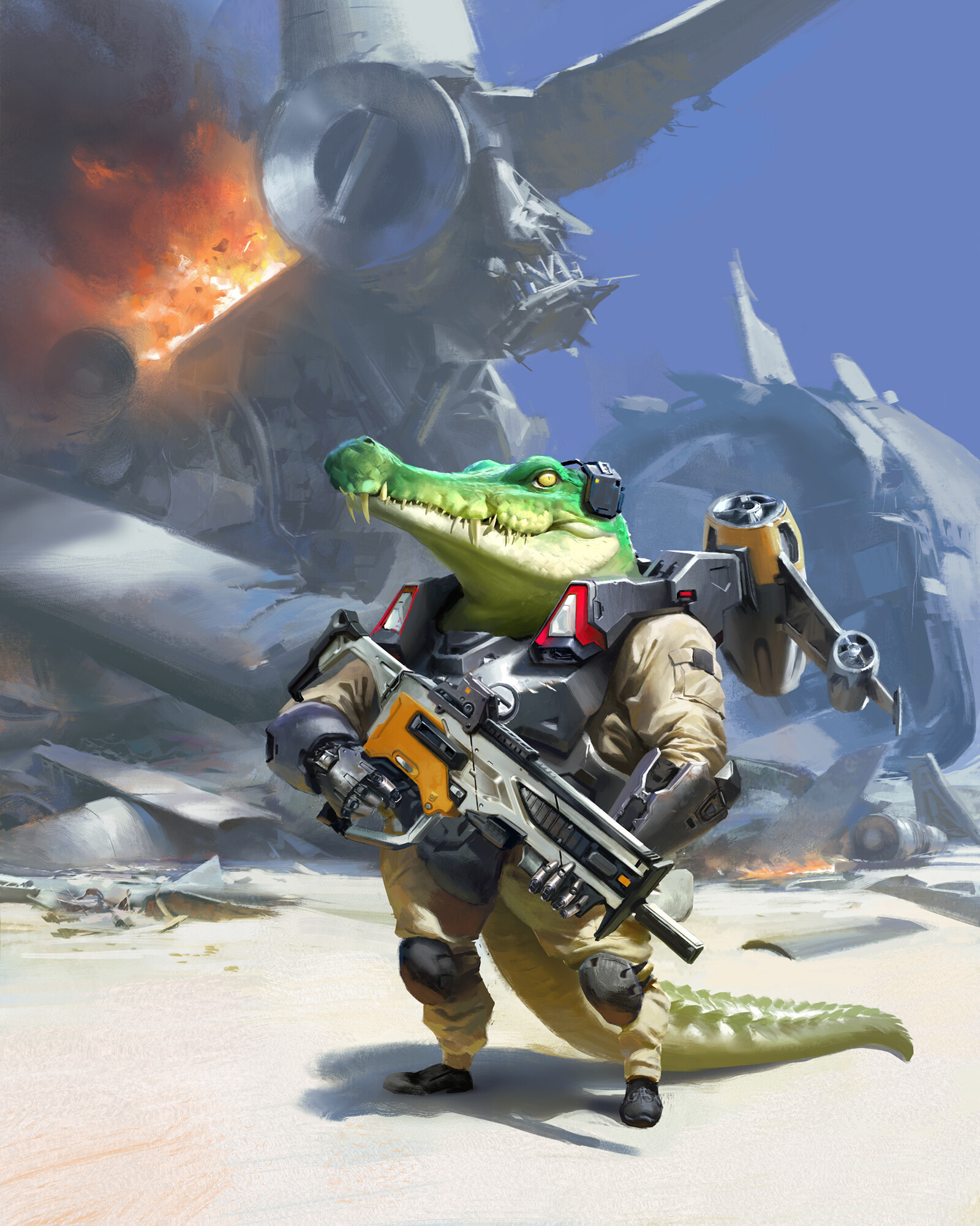 ArtStation - Crocodile soldier