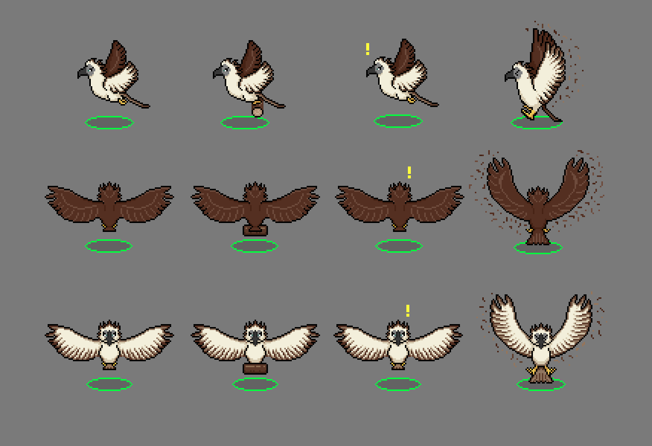 philippine eagle pixel art