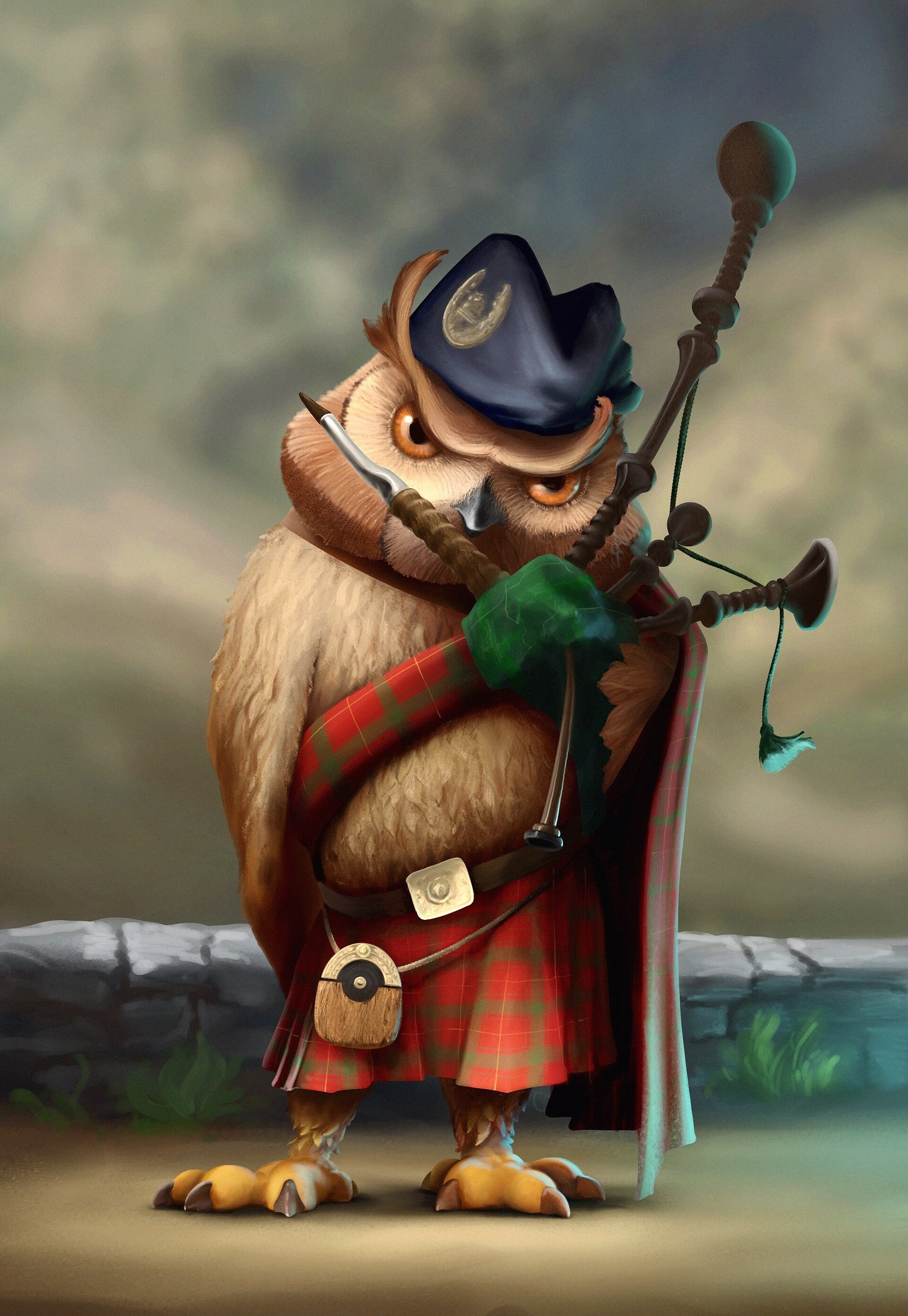 ArtStation - An owl character design