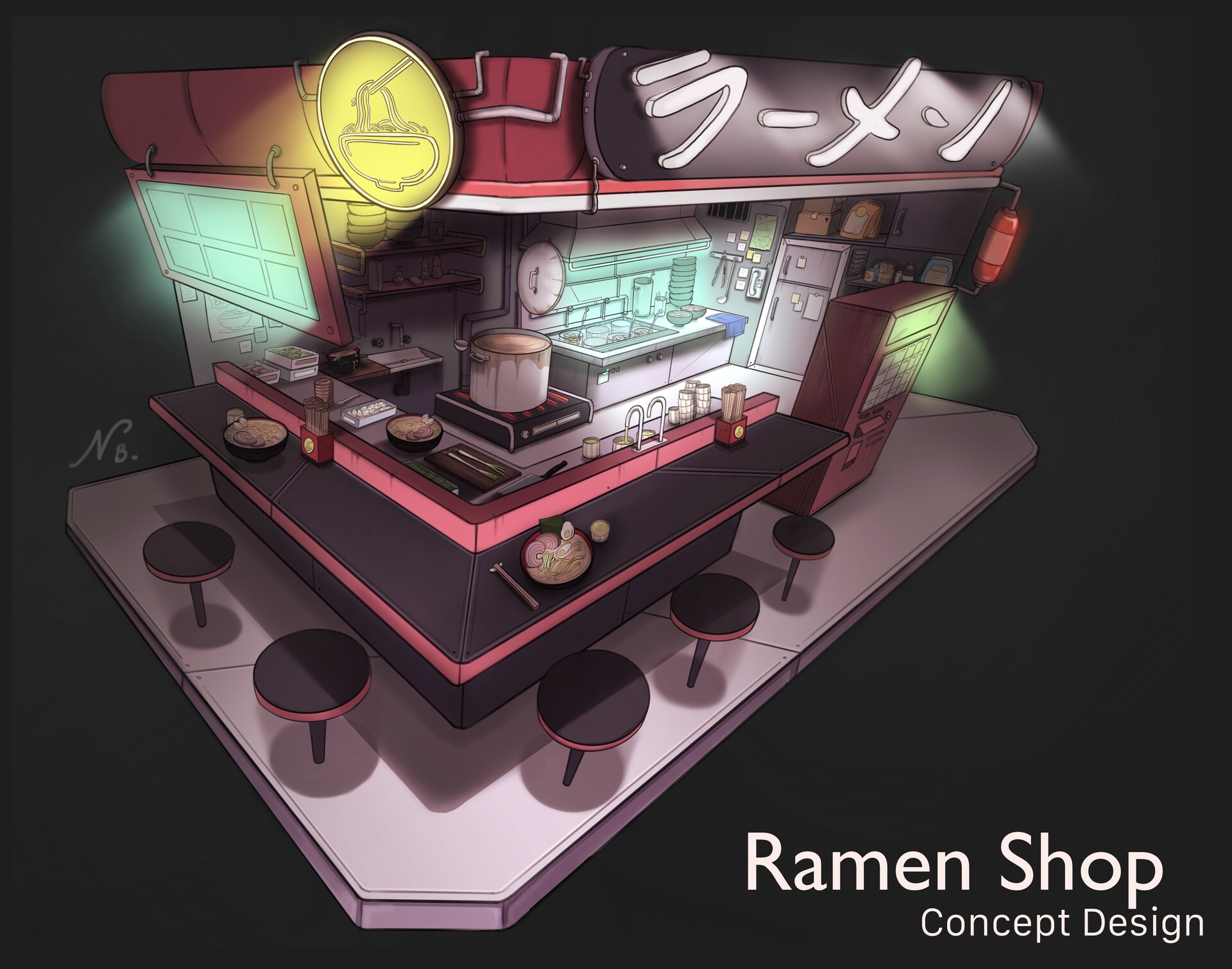 ArtStation - Ramen Shop