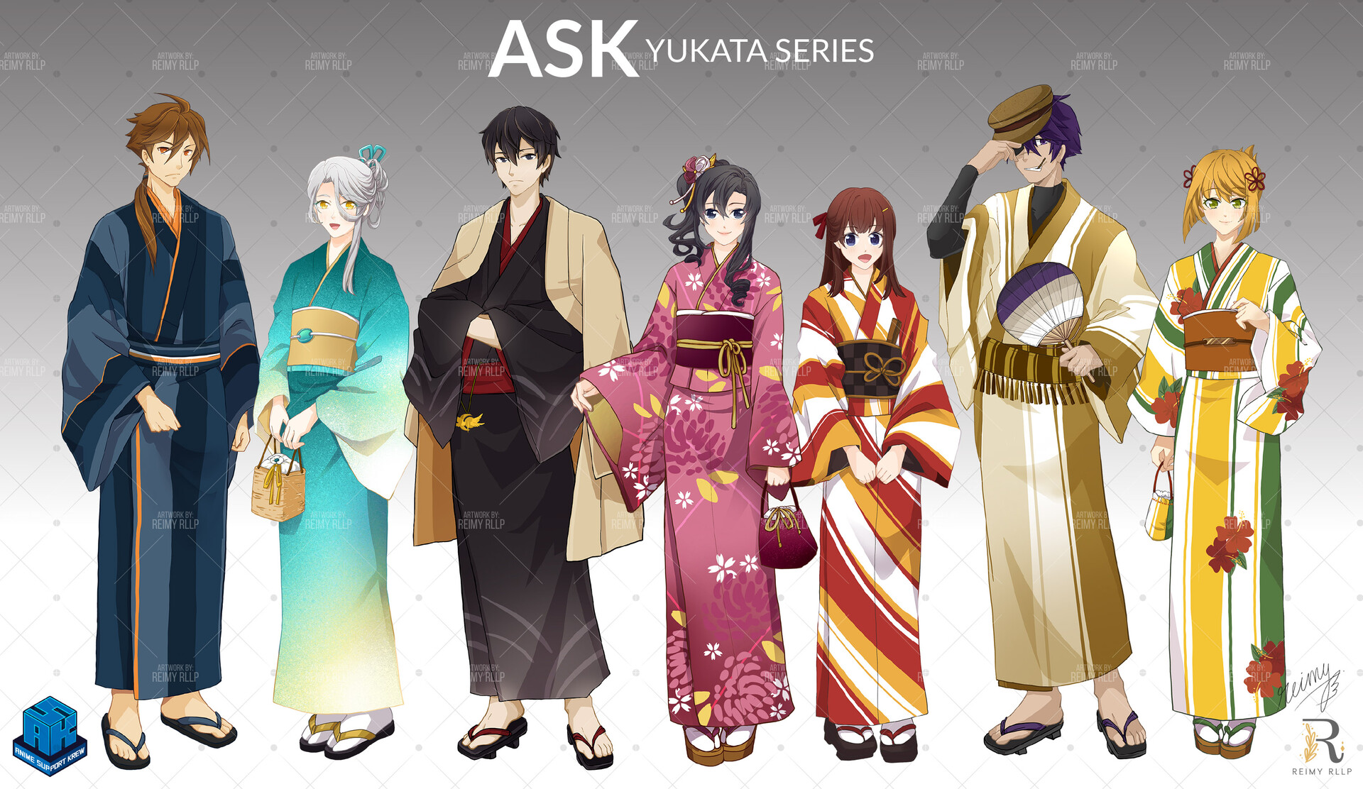 ArtStation - Kuantan Support Crew - YUKATA OUTFIT 2021