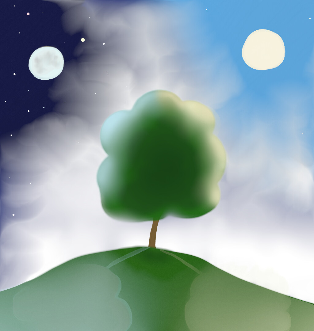 ArtStation - Two Tone Tree