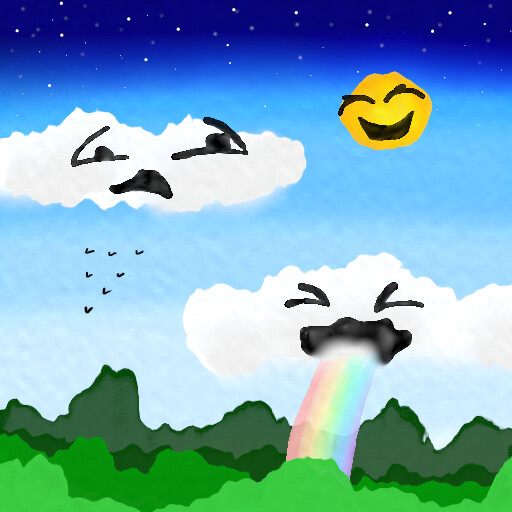 ArtStation - Funny Clouds and Sun