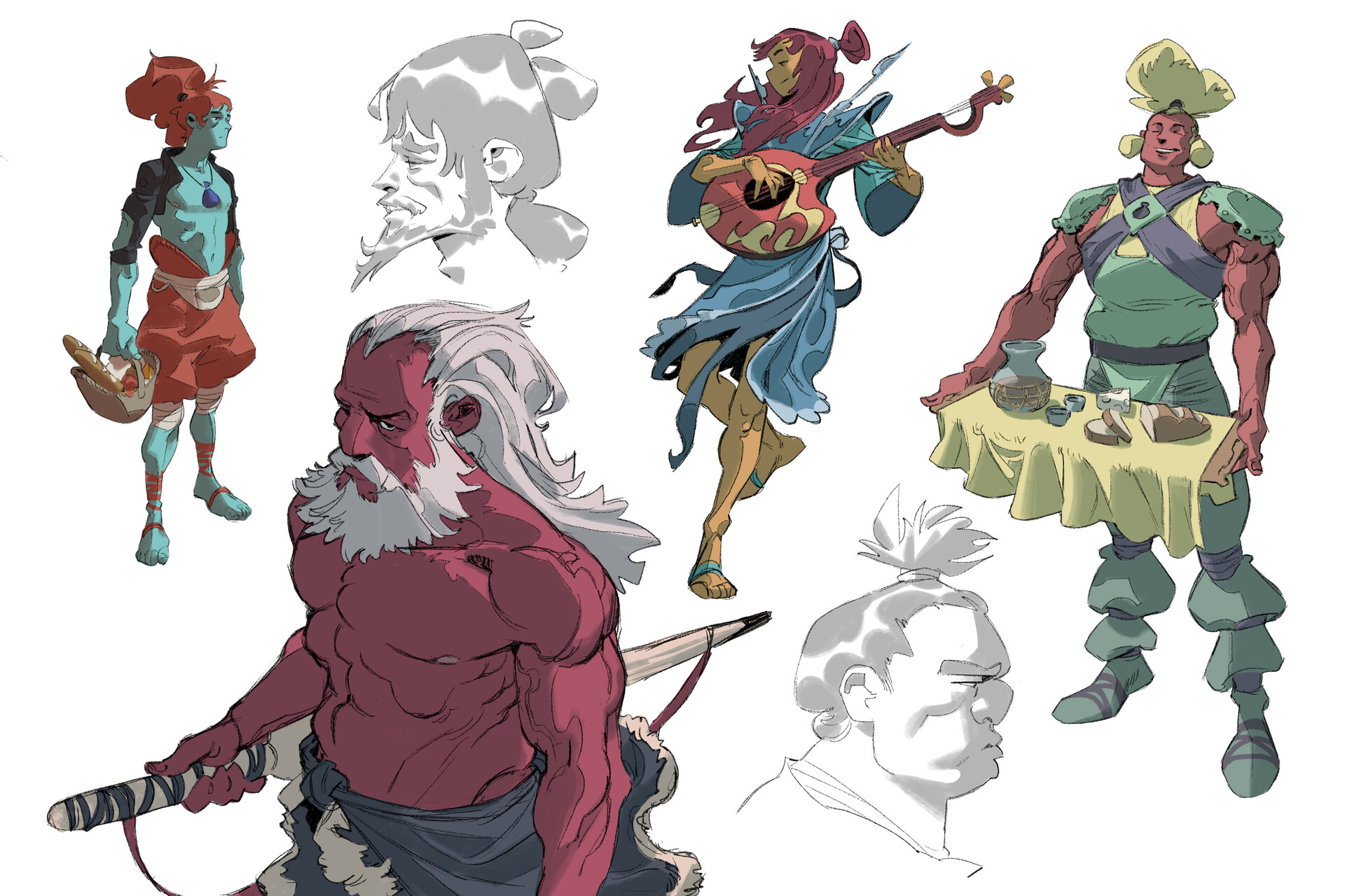 ArtStation - NPC sketches