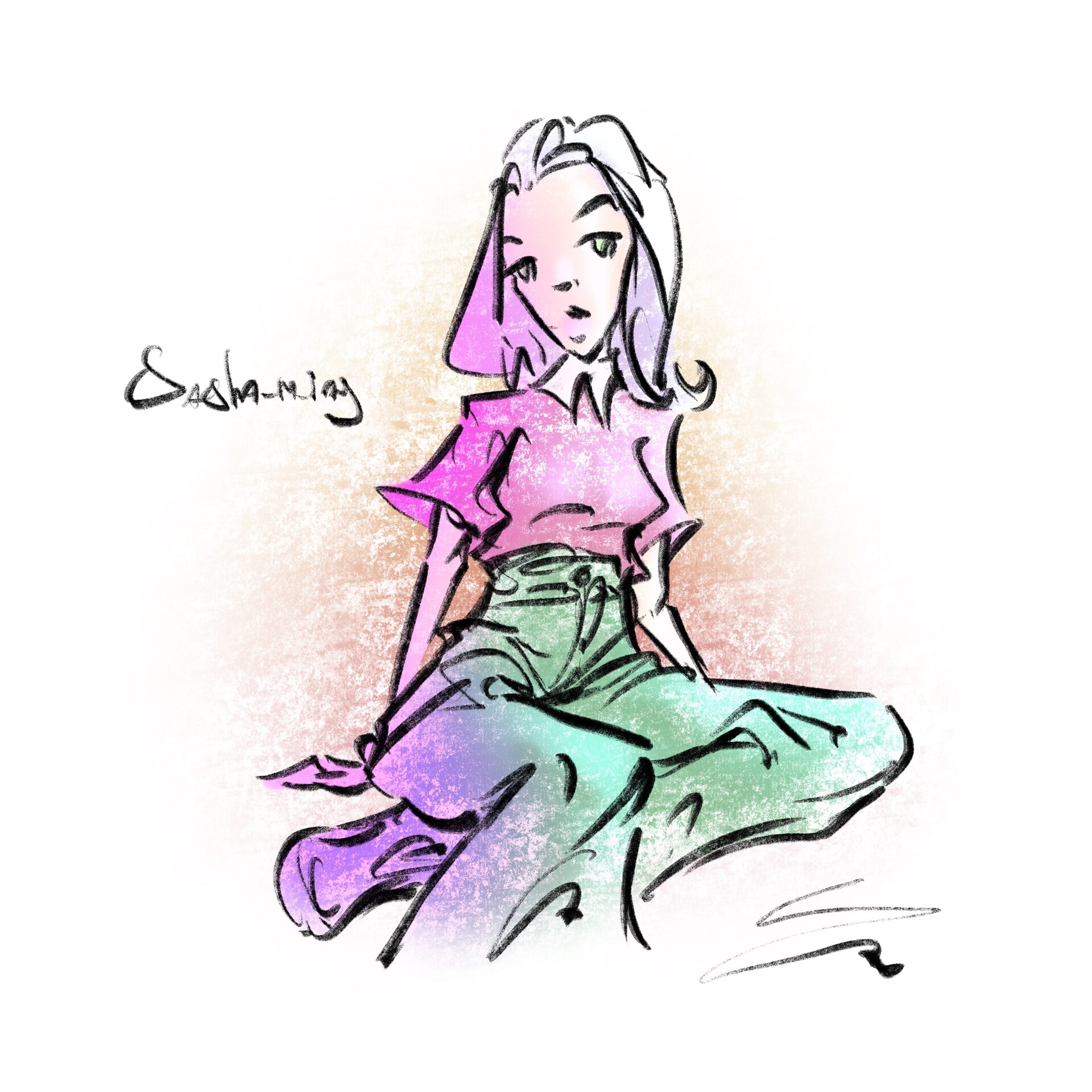 ArtStation - Day 1046 . Green jeans