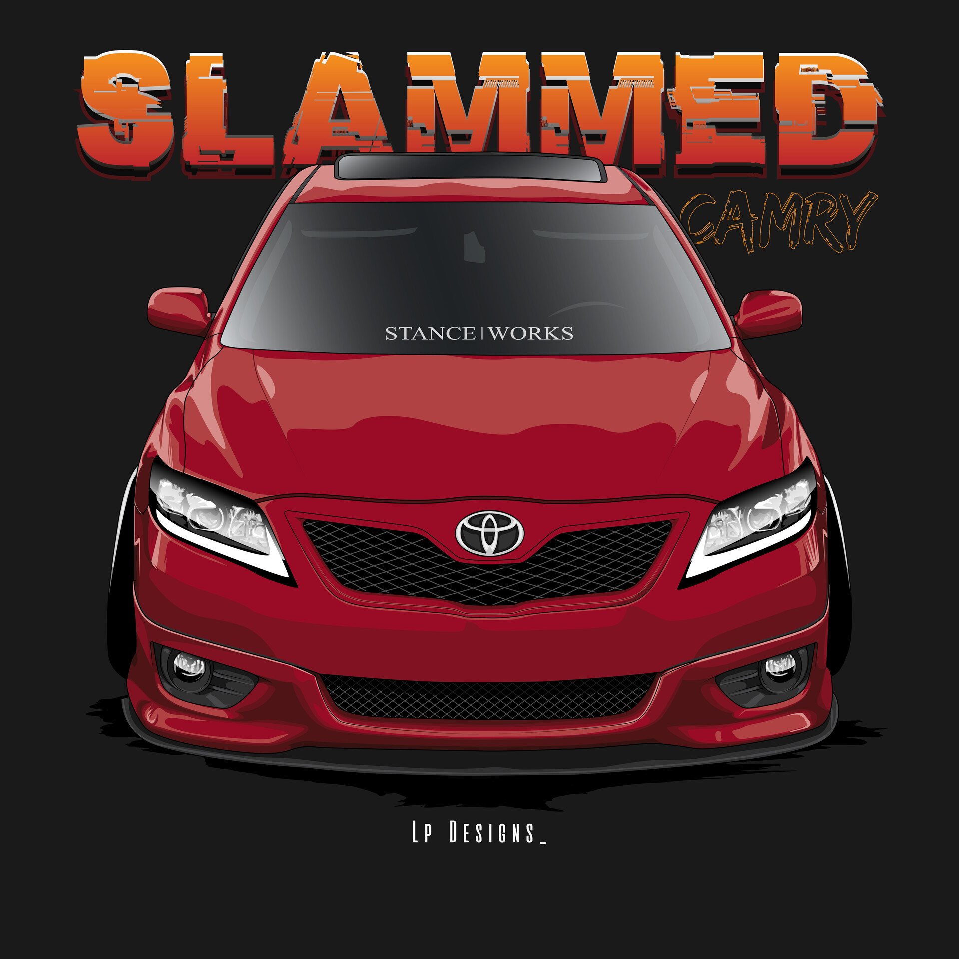 Stanced Toyota Camry