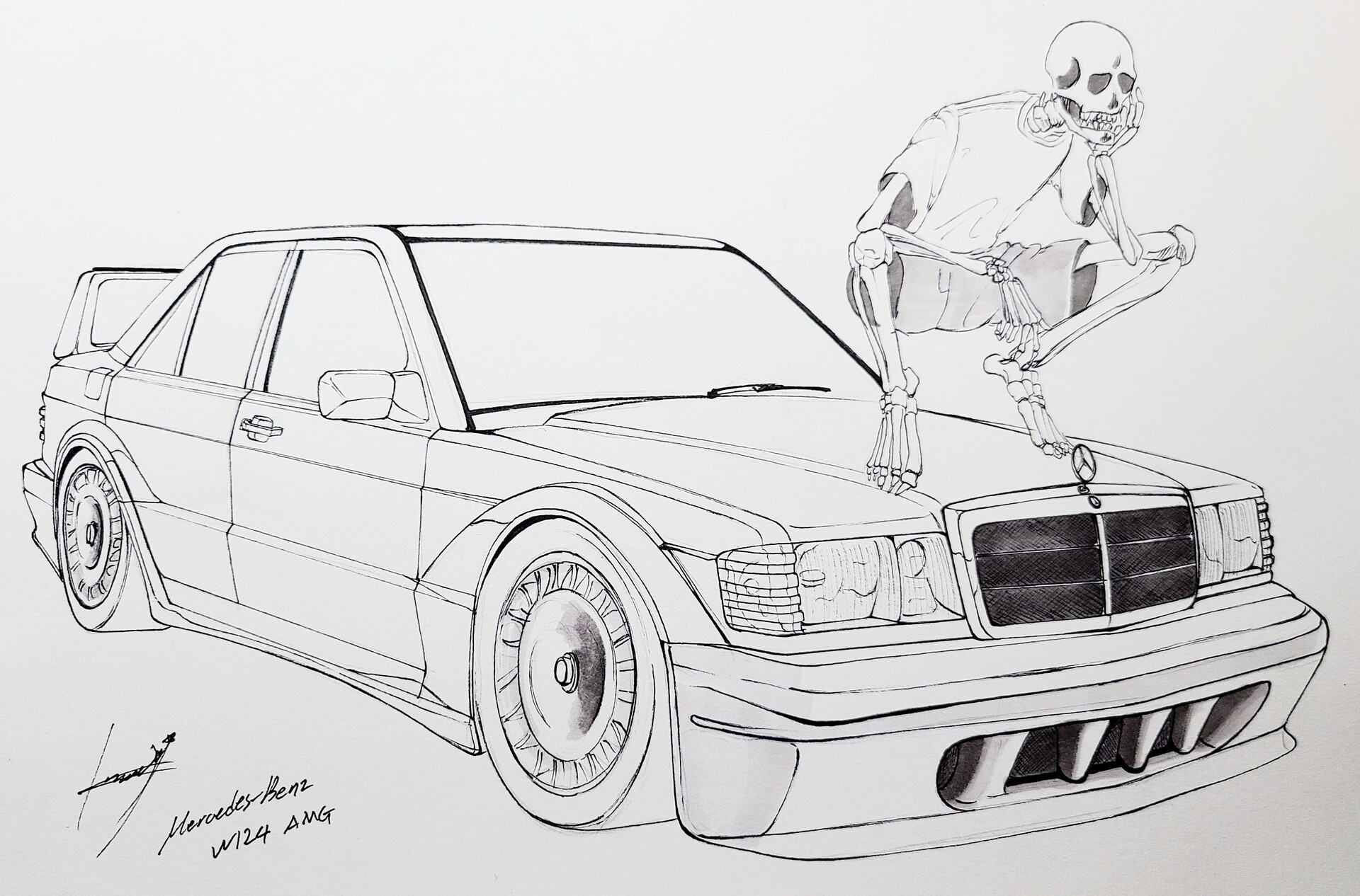 ArtStation - BENZ W124 EVO