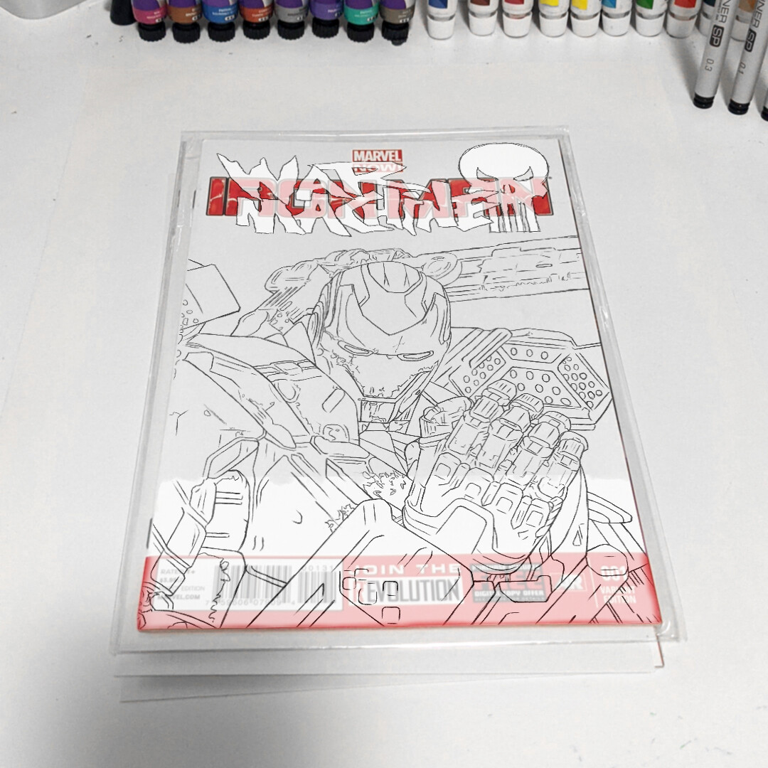 ArtStation - Punisher: War-Machine Infinity Gauntlet Pencils Blank ...