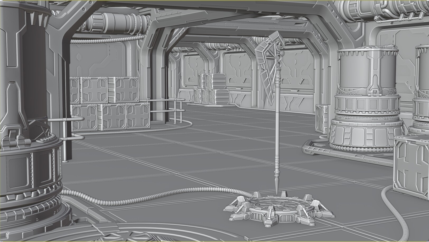 Alexandr Petrov - Underground sci-fi base