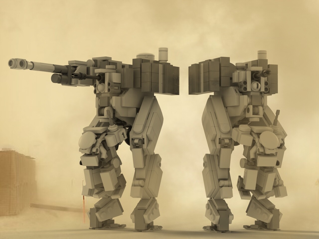 ArtStation - LEGO-Desert walking mech