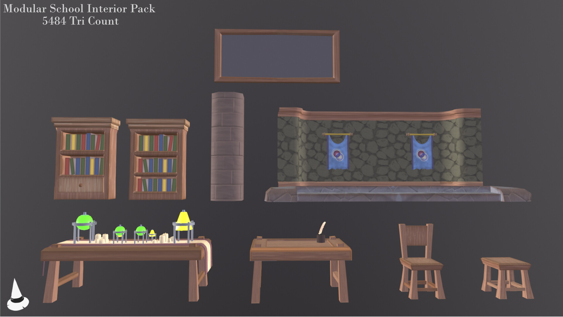 ArtStation - Language of Magic: Modular School Pack