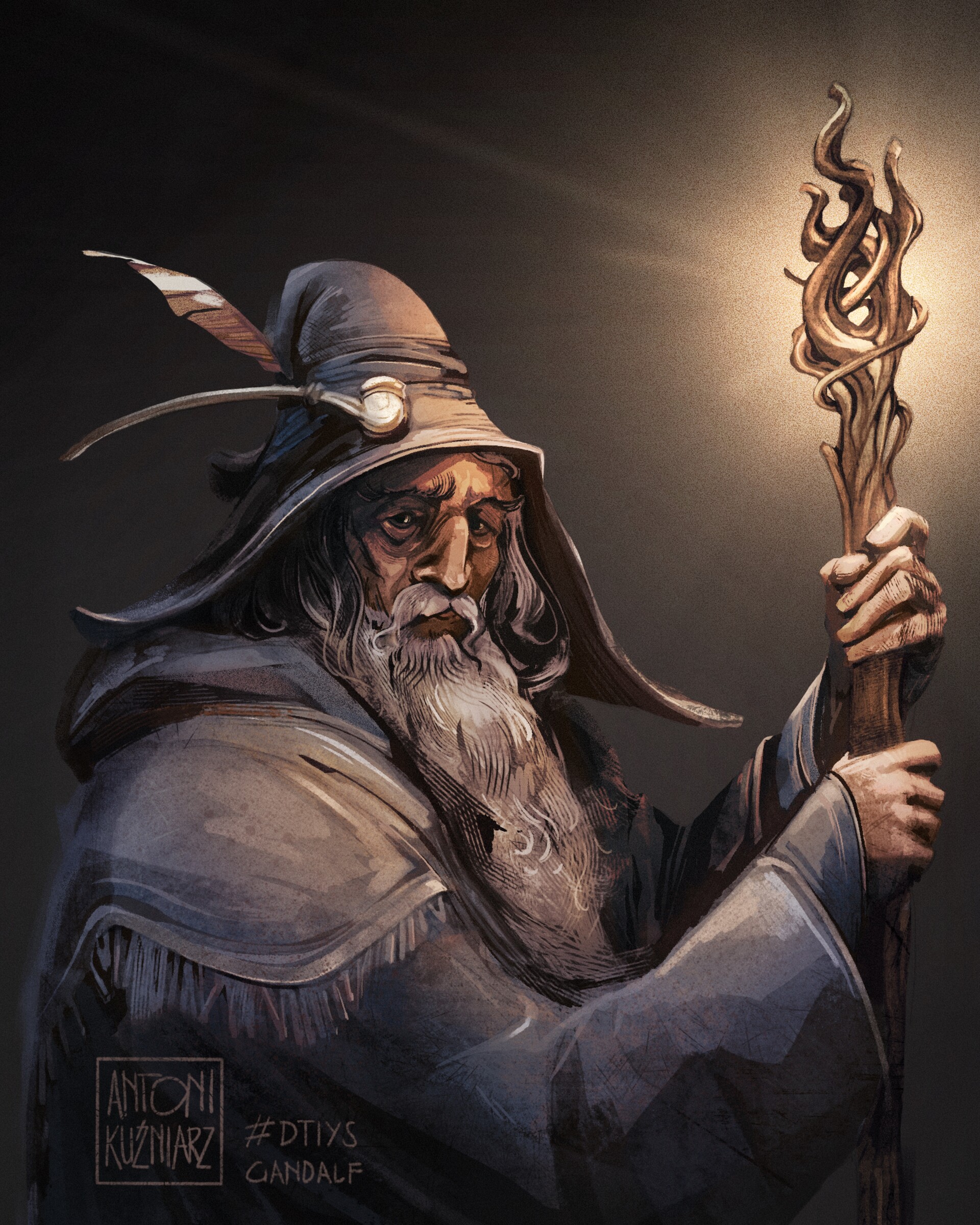 ArtStation - Gandalf for Even Amundsen #DTIYS challenge