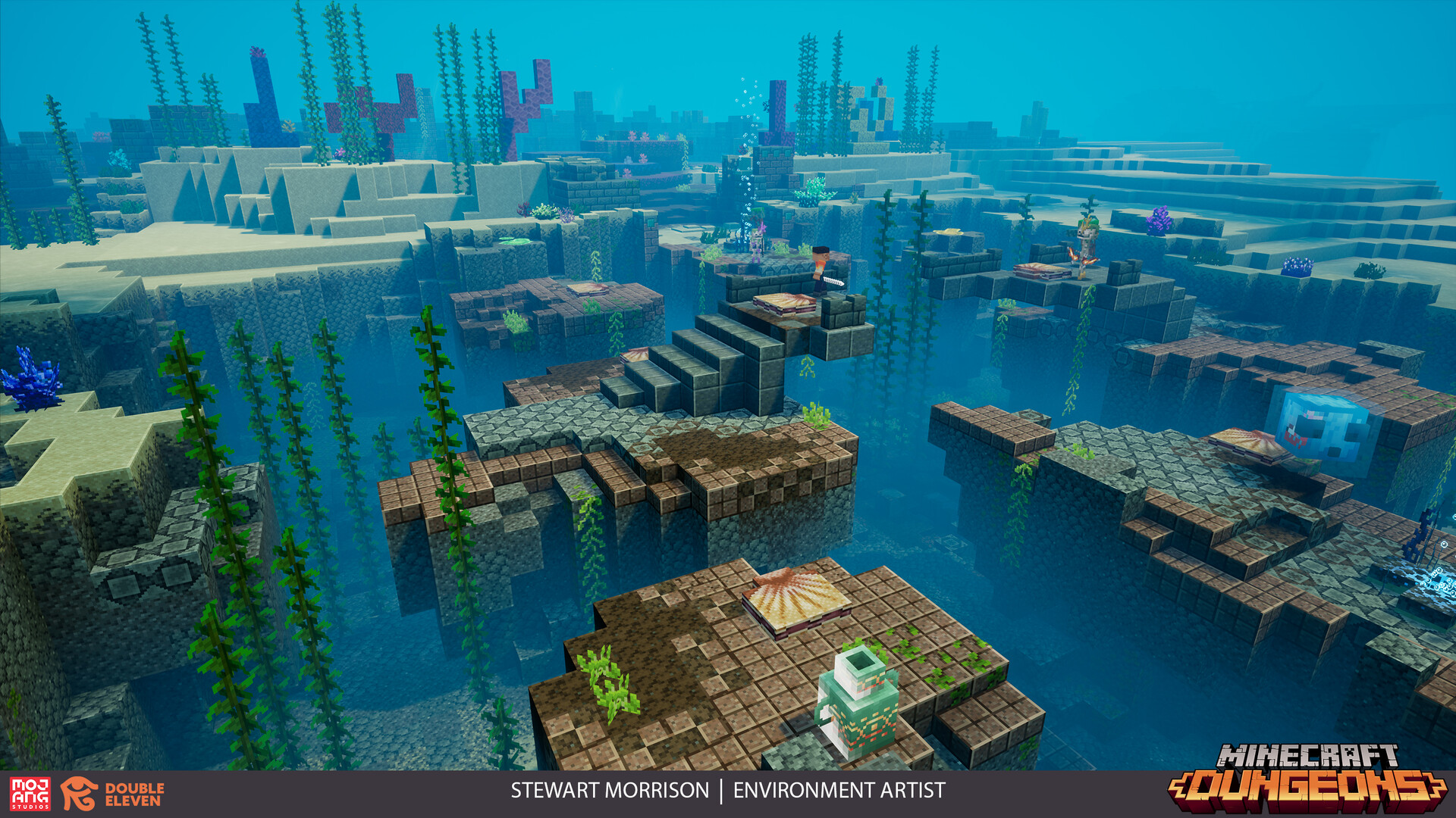 Stewart Morrison - Minecraft Dungeons - Coral Rise