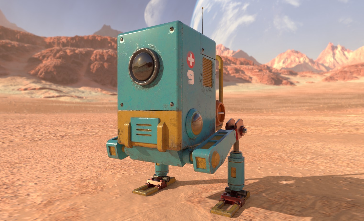 ArtStation - Blue Medic Robot