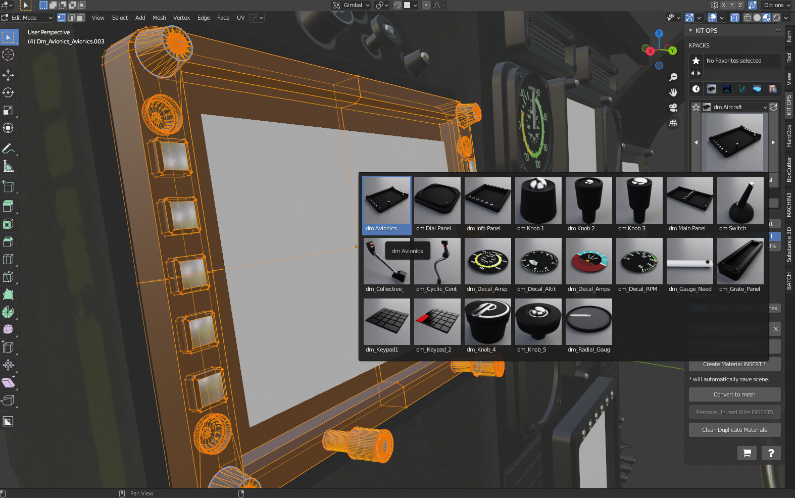 Dario Mac - Blender - KitOps Kpack - Aircraft