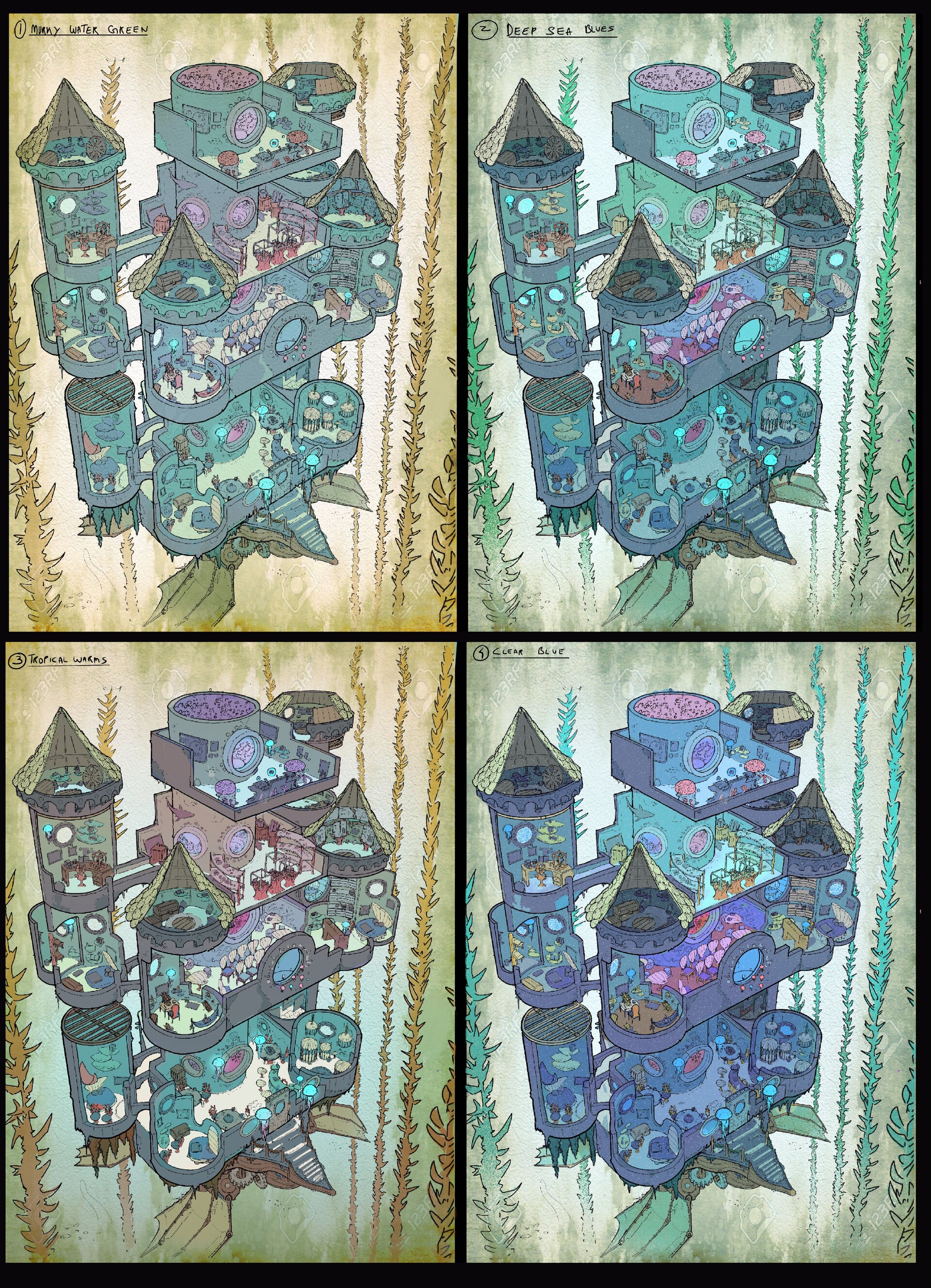 James Patel - The Drunken Treasure : Interior cutout