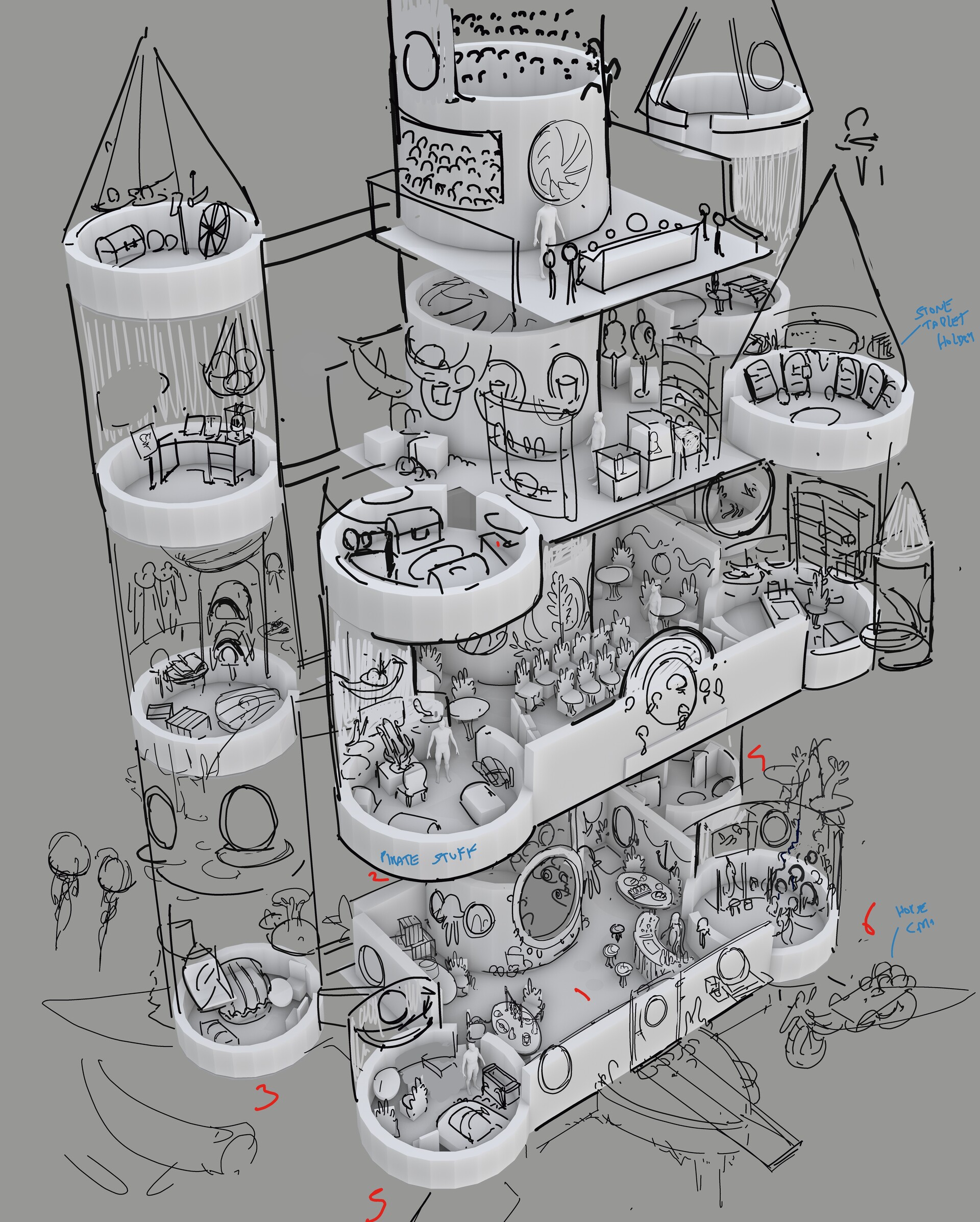 James Patel - The Drunken Treasure : Interior cutout