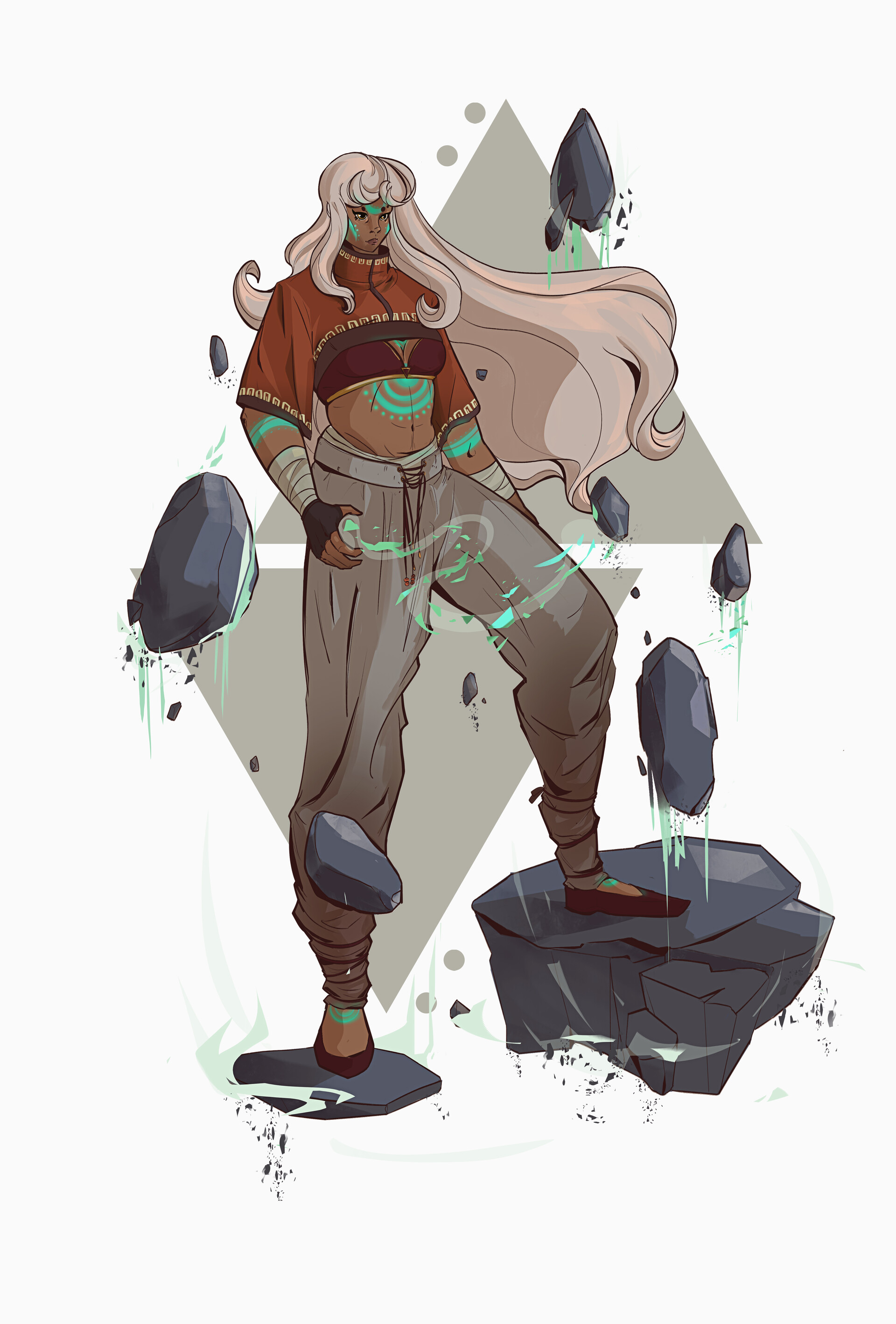 ArtStation - Nyma: Earth Mage of the Iieleki Tribe , Angelica Silva
