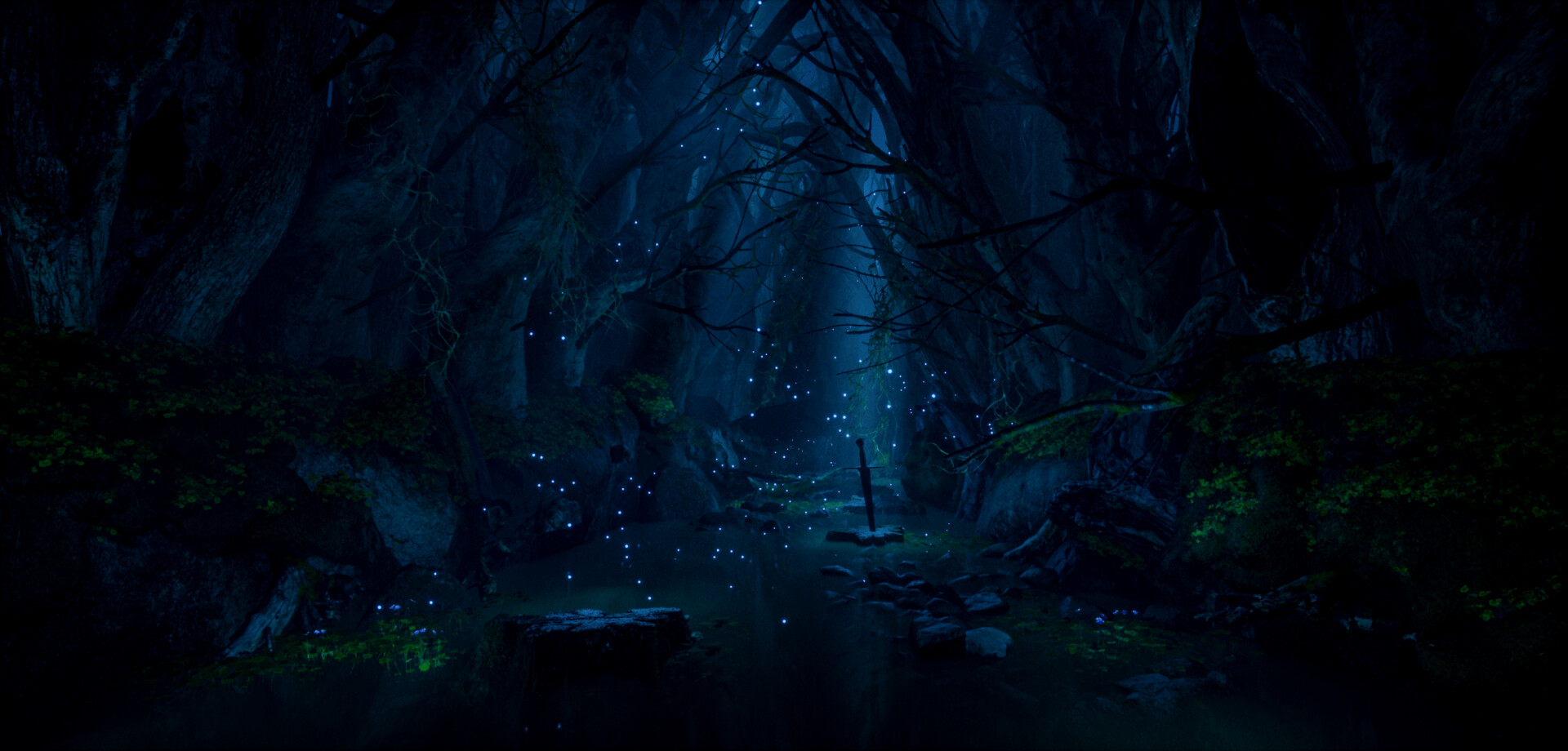 Dark Mystical Forest
