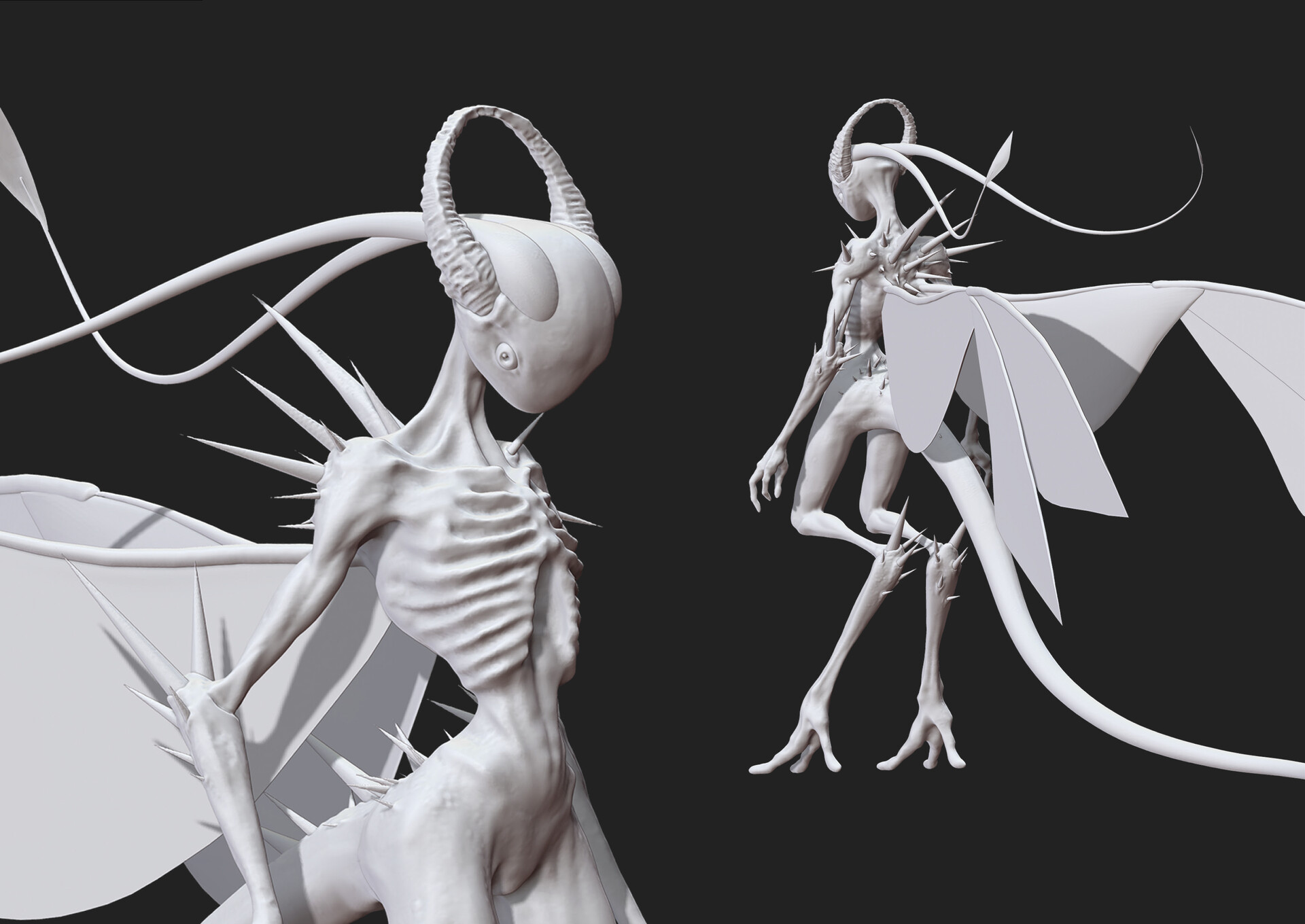 HSE Art and Design school - Demon moth Sinfal by Alina Ivoilova