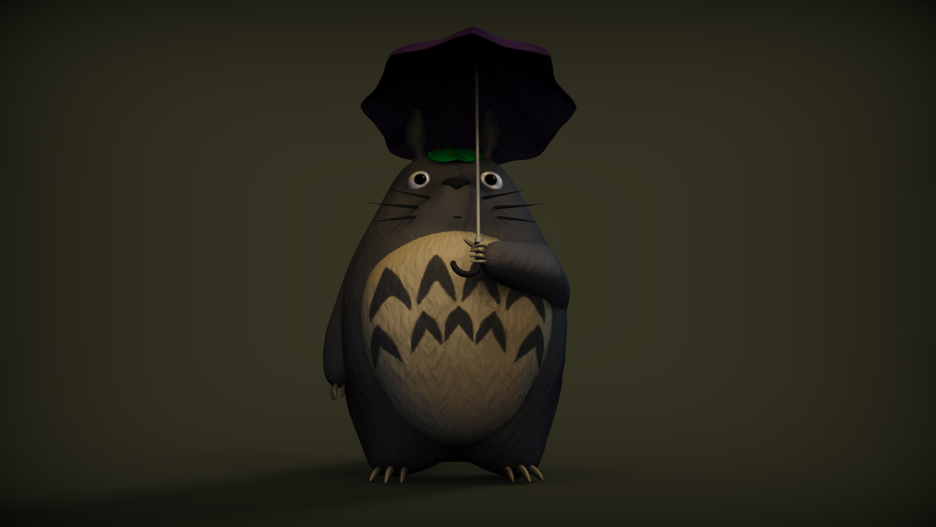 ArtStation - Totoro Hand Painted